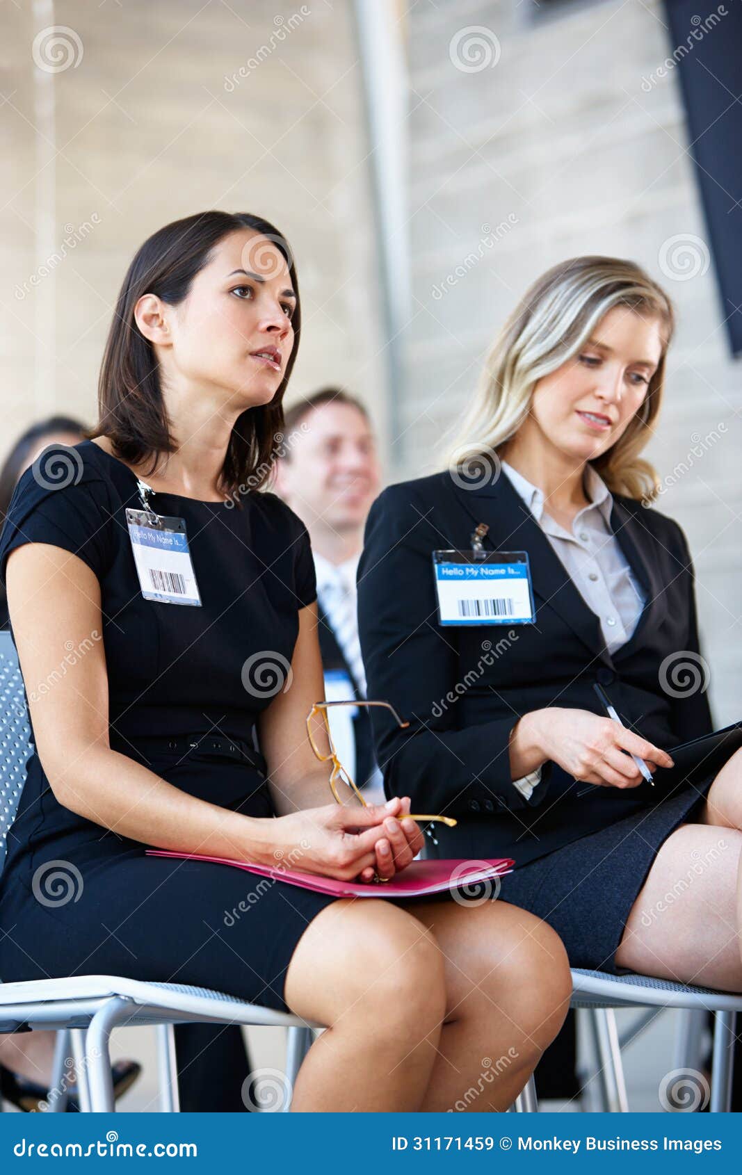 Delegates Listening To Speaker at Conference Stock Image - Image of ...