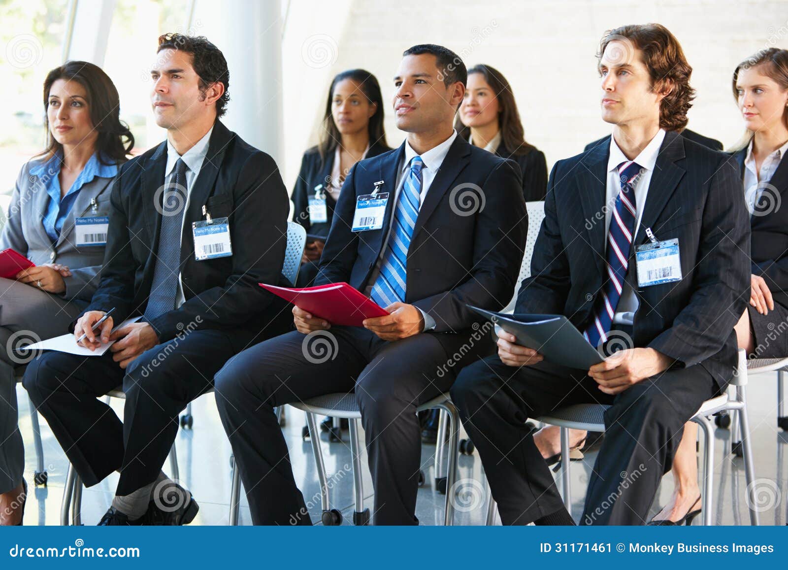 Delegates Listening To Speaker at Conference Stock Image - Image of ...