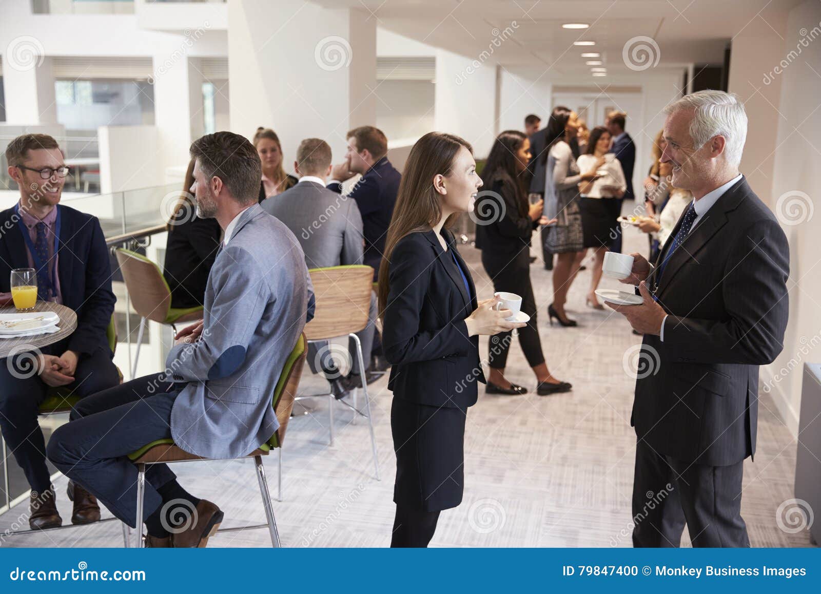 Delegates Networking during Coffee Break at Conference Stock Photo ...