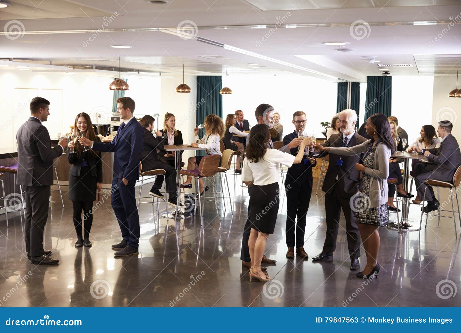Delegates Networking at Conference Drinks Reception Stock Image - Image ...