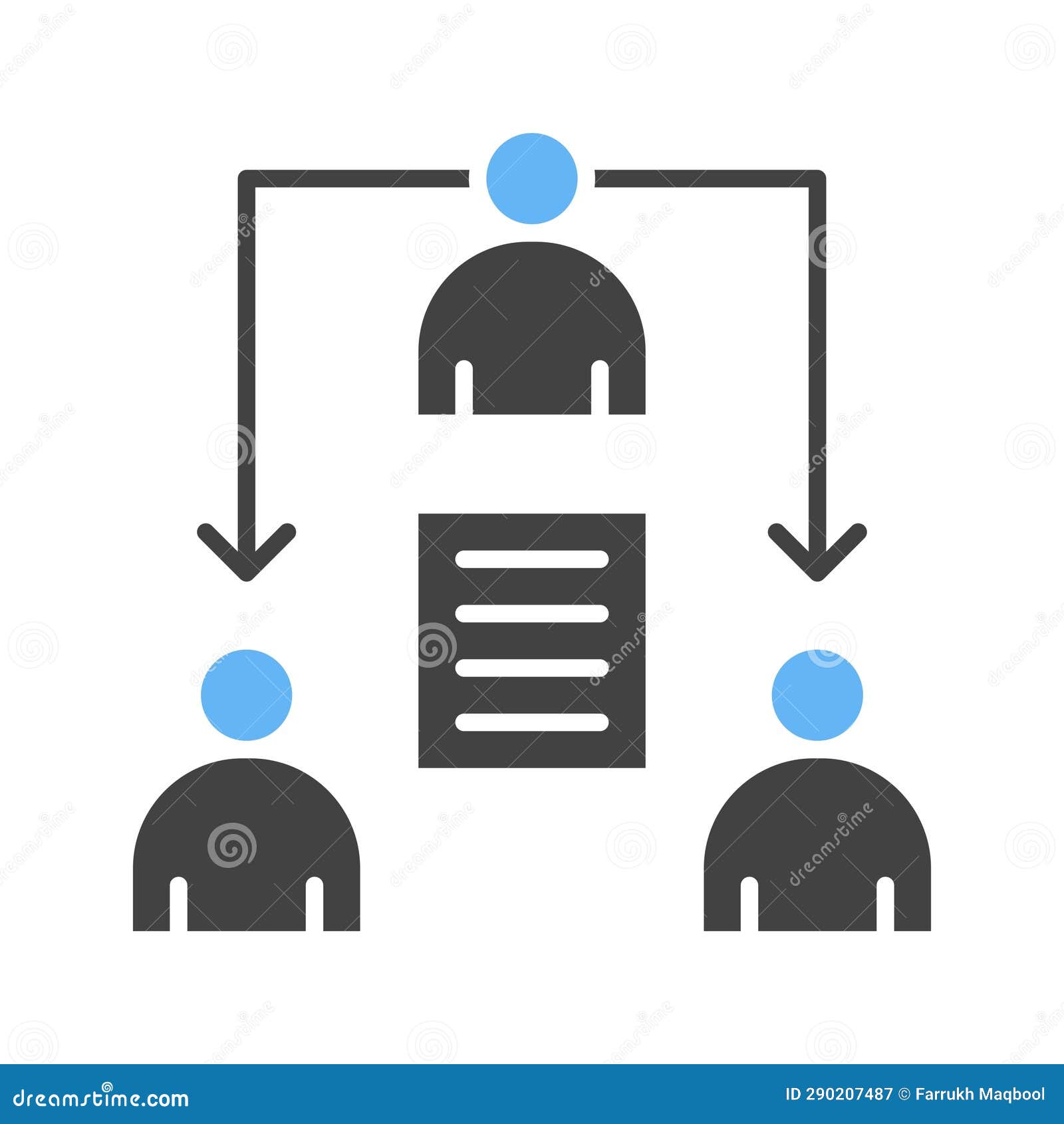 Delegating Task Line Icon, Outline Symbol, Vector Illustration, Concept ... Delegating Task Line Icon, Outline Symbol, Vector Illustration, Concept ...