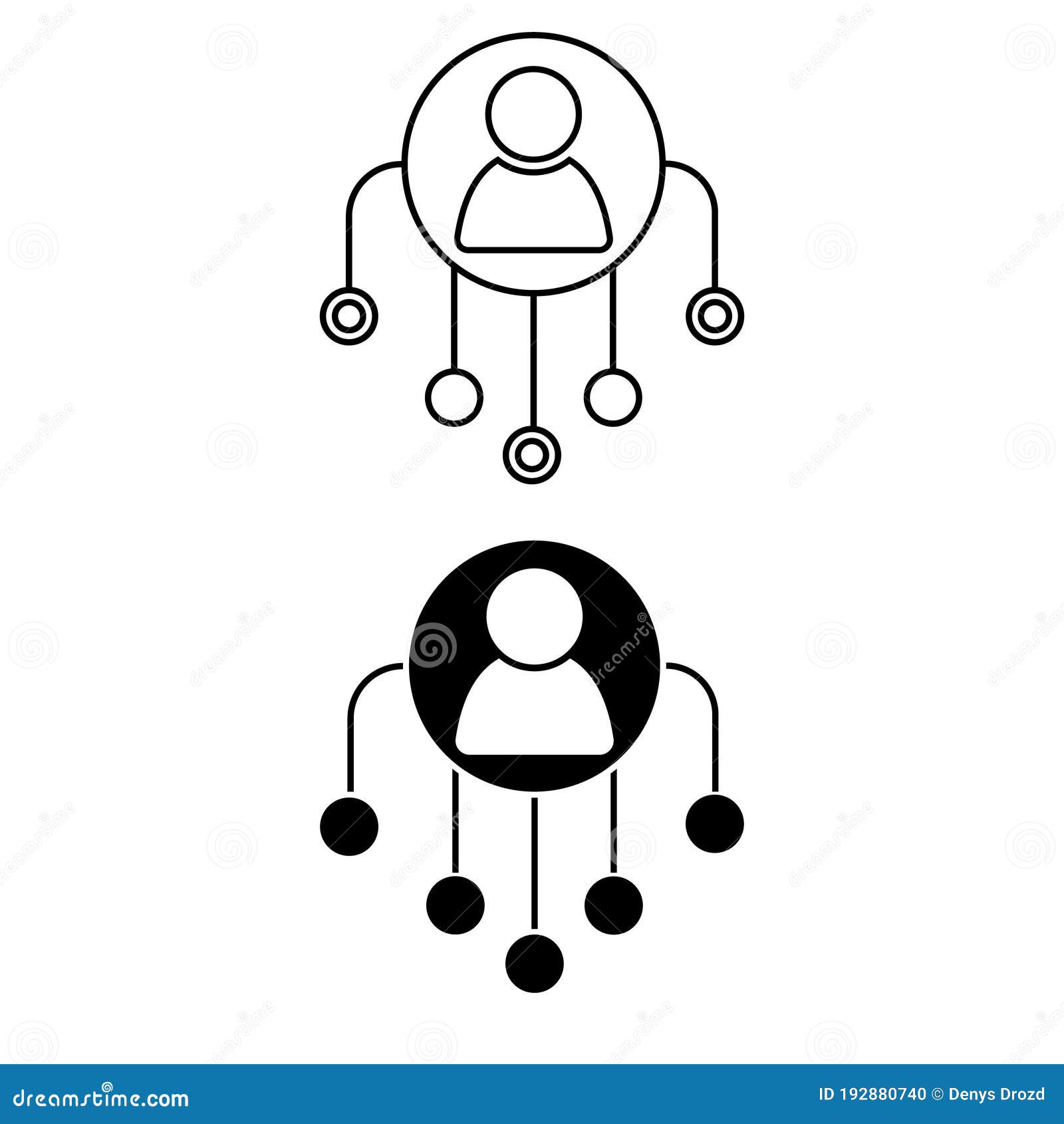 Delegation Delegation or Multitasking Vector Icon. Multitasking ...
