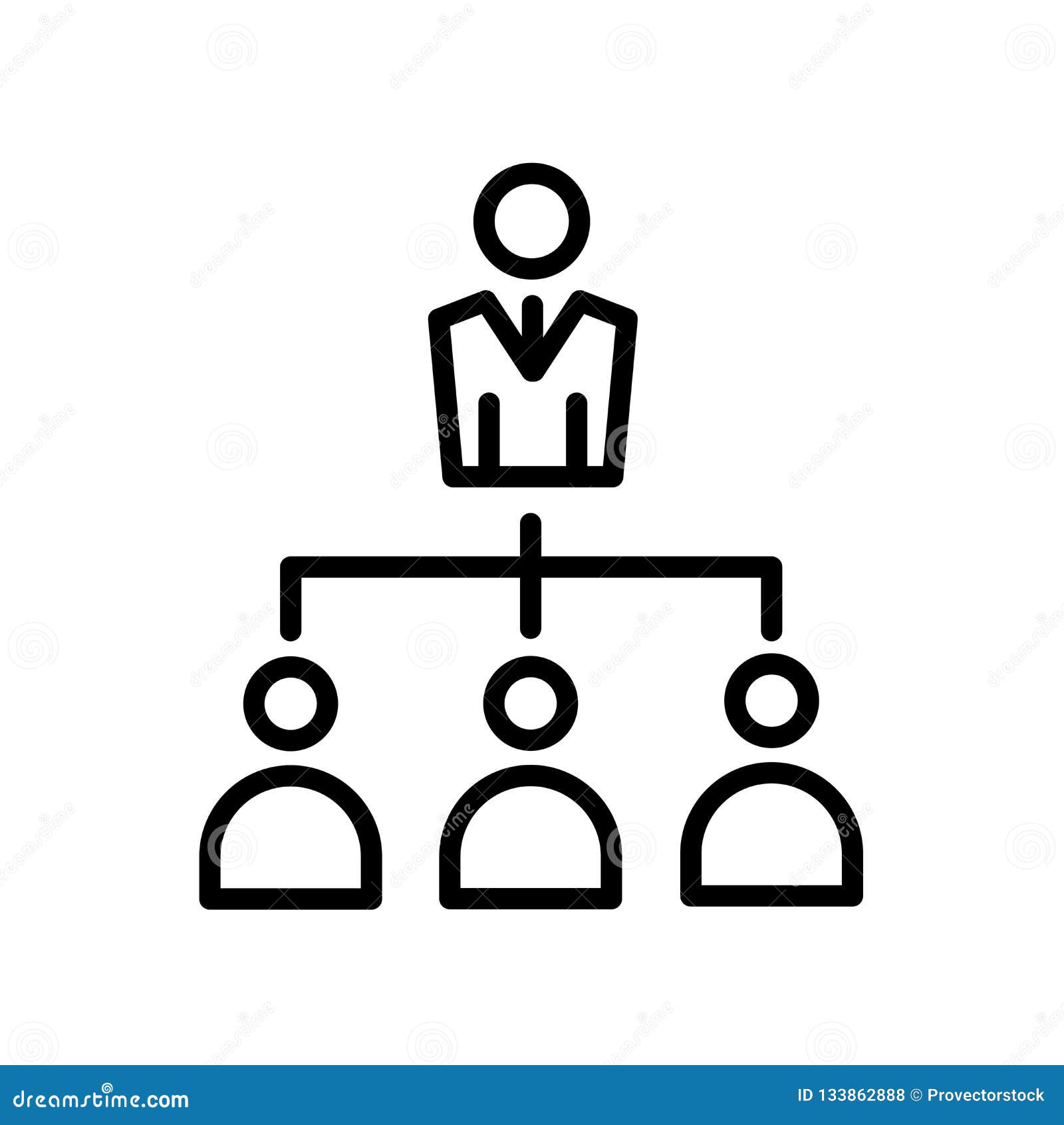 Delegation Icon Isolated on White Background Stock Vector ...