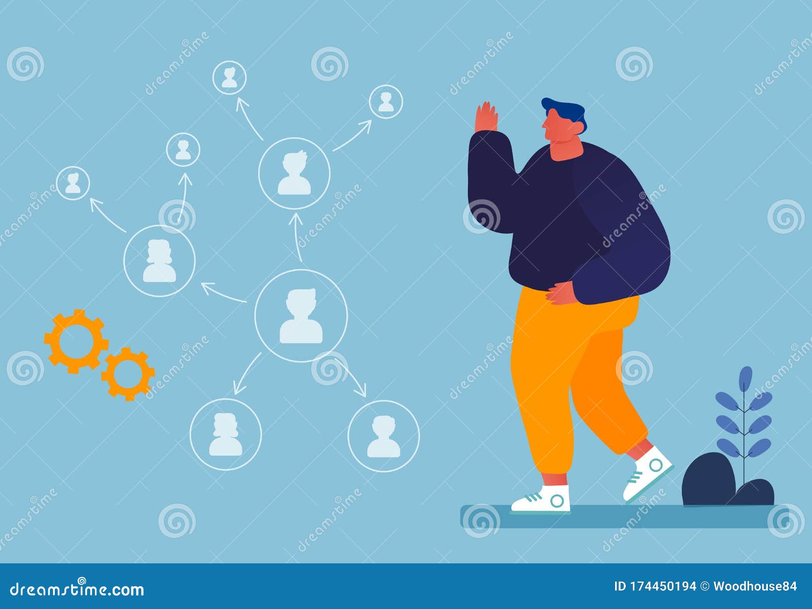 Delegation Productive Business Workflow Concept Ceo Delegating Tasks