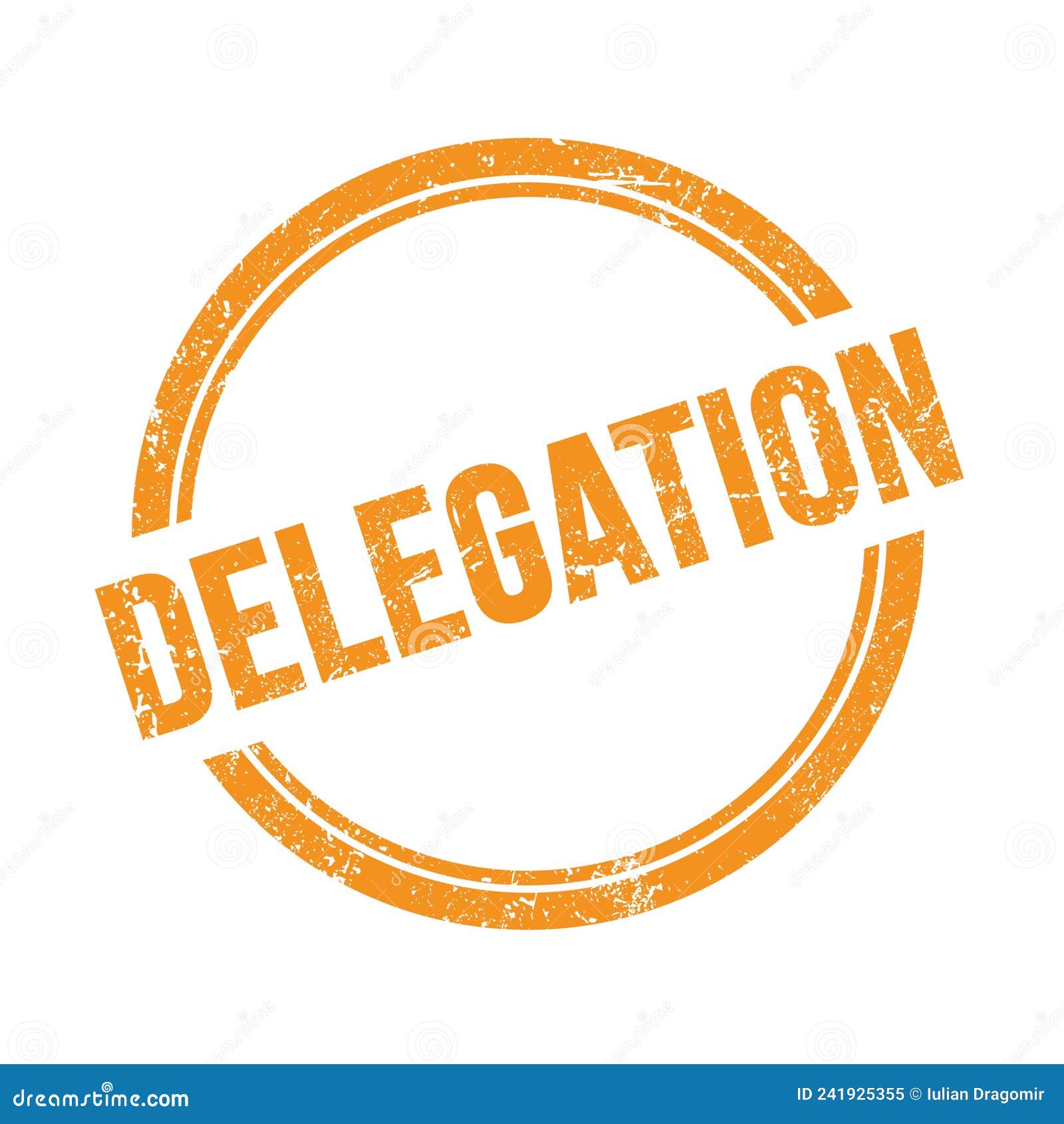 Delegation Round Outline Illustration. Vector Circular Symbol ...