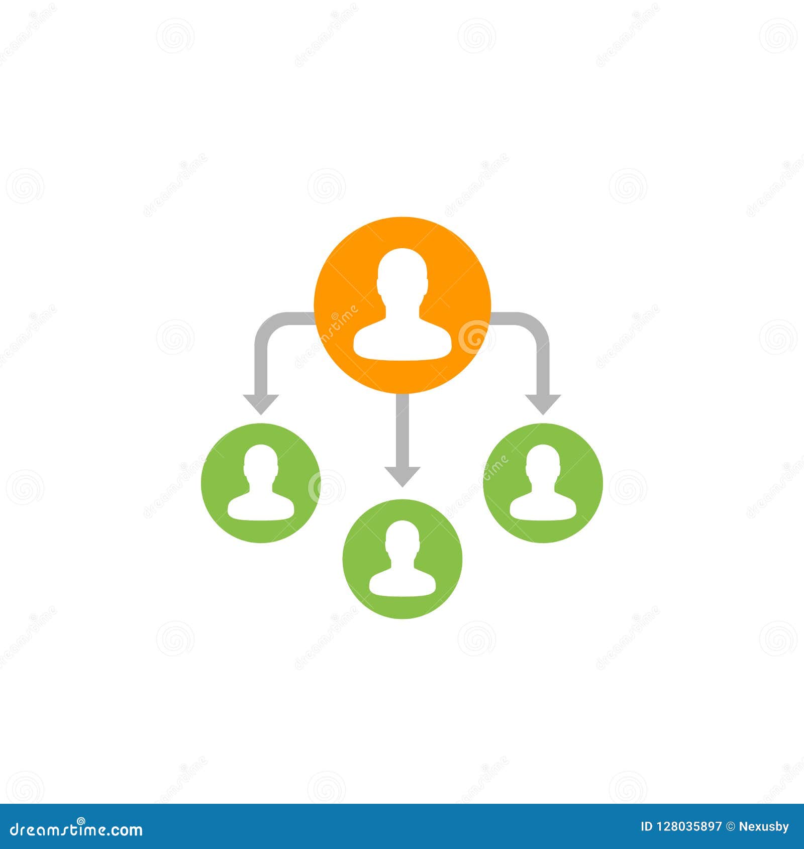 Delegation Vector Icon on White Stock Vector - Illustration of human ...