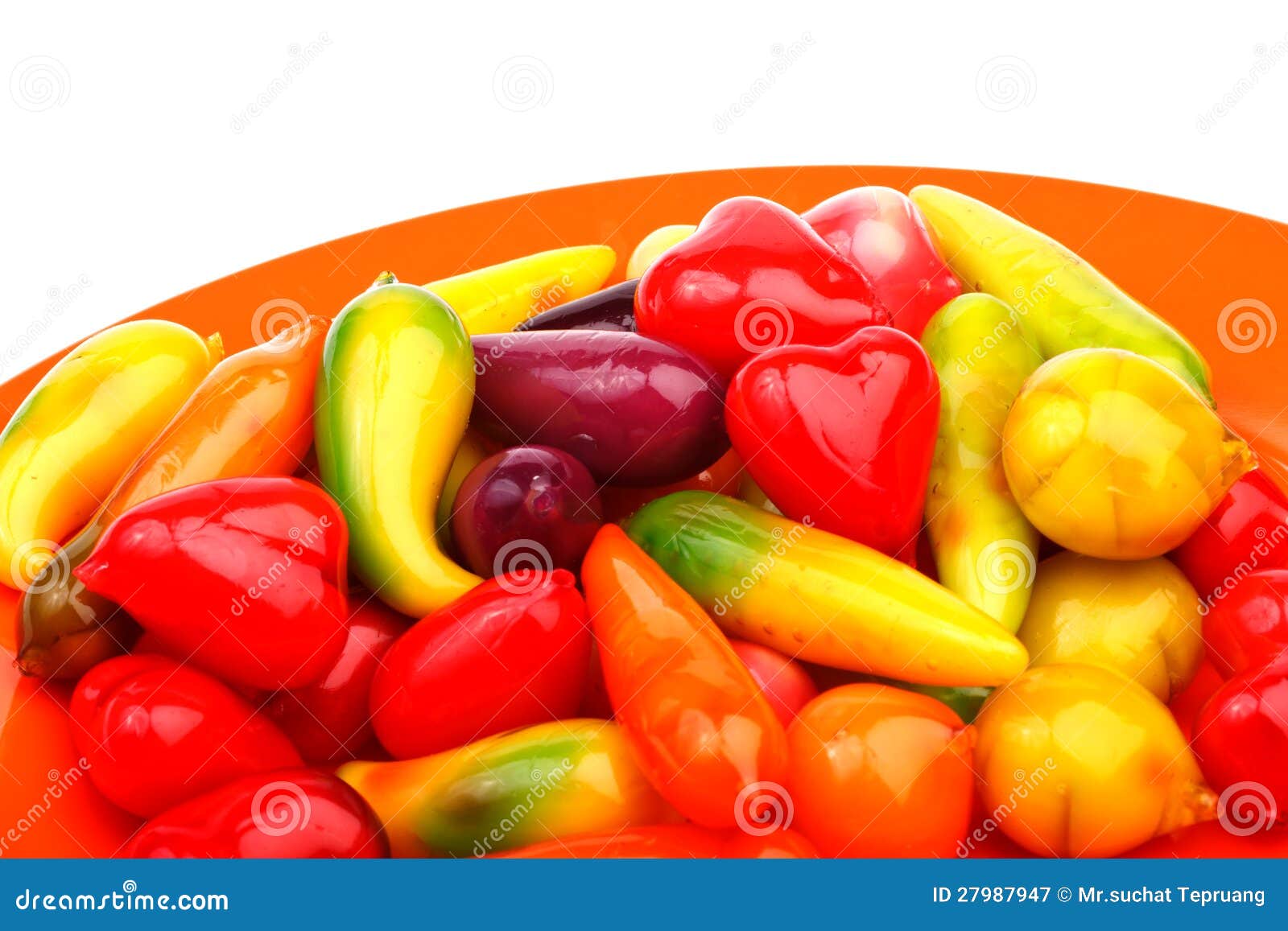 Deletable imitation fruits stock image. Image of artificial - 27987947