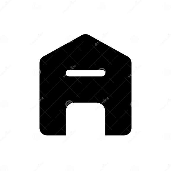 Delete Address Black Glyph Ui Icon Stock Vector - Illustration of ...