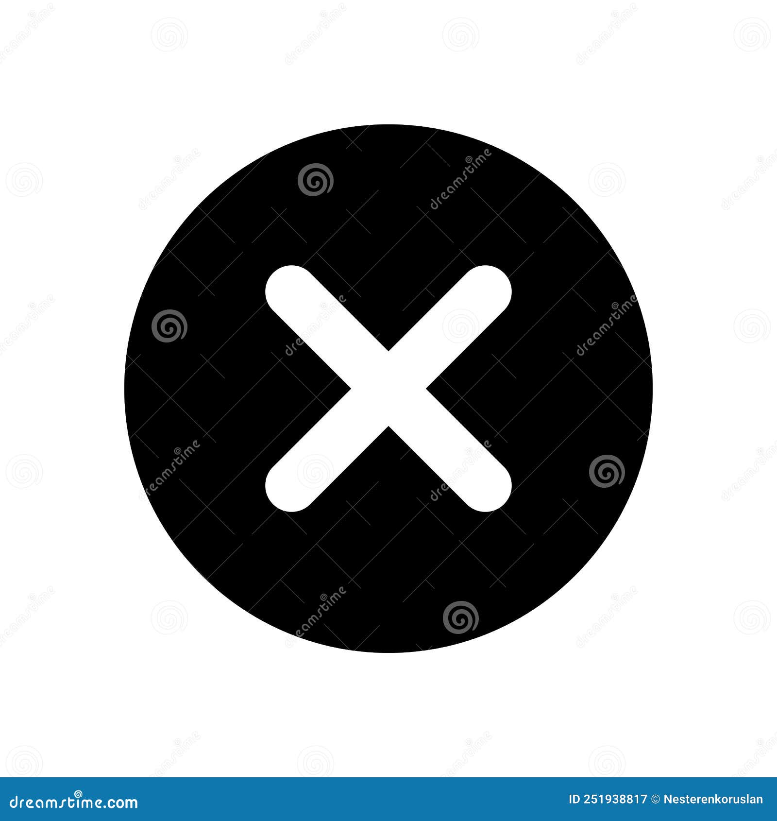 Delete Button Black Glyph Ui Icon Stock Vector - Illustration of application, control: 251938817
