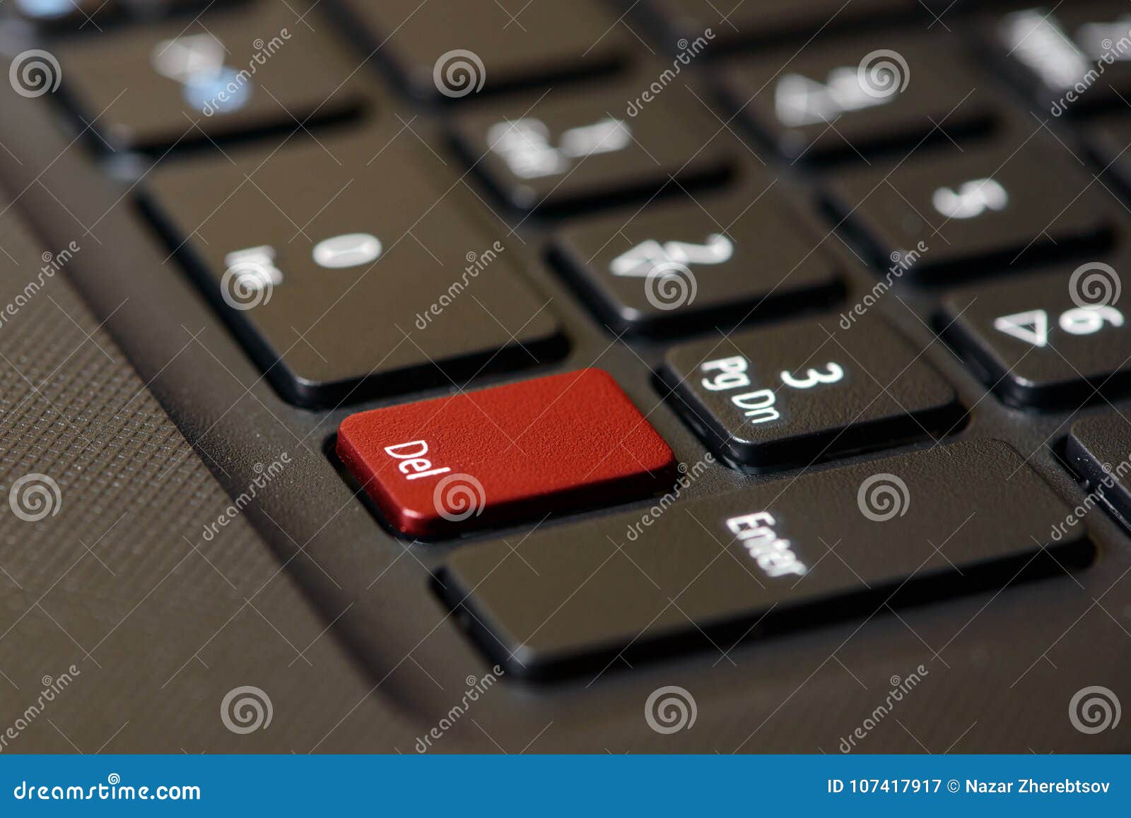 The Delete Button on Computer Keyboard Stock Image - Image of ...