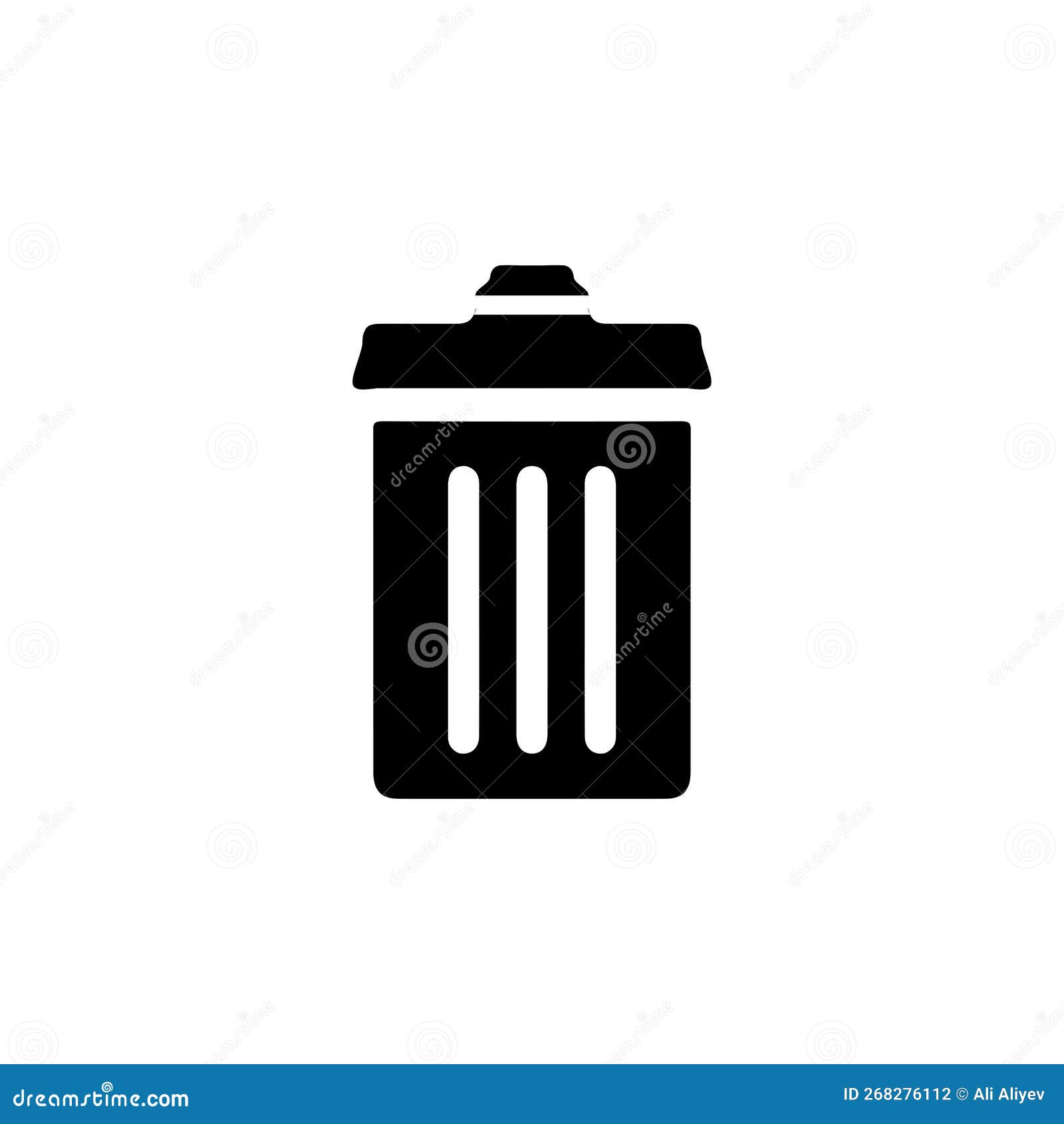 Delete Button. Delete Icon. Simple Style Recycle Poster Background ...