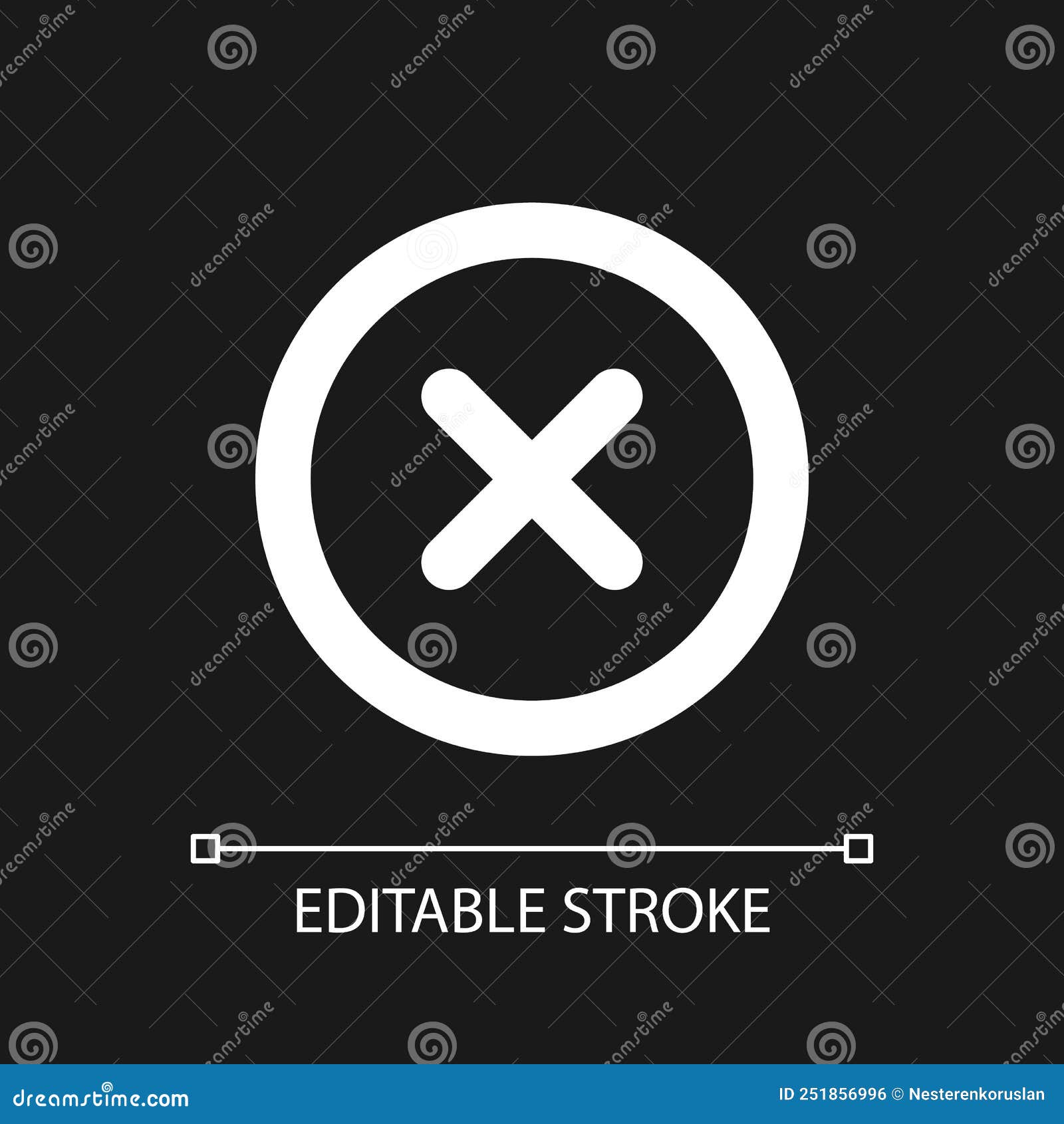 Delete Button Pixel Perfect White Linear Ui Icon for Dark Theme Stock Vector - Illustration of ...