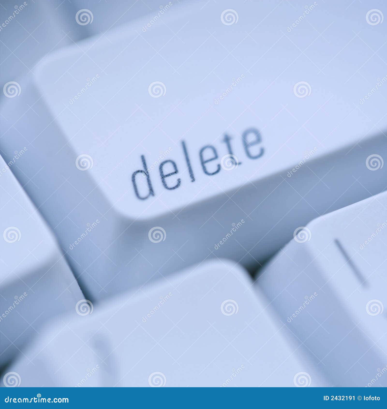 Delete computer key. stock image. Image of information - 2432191