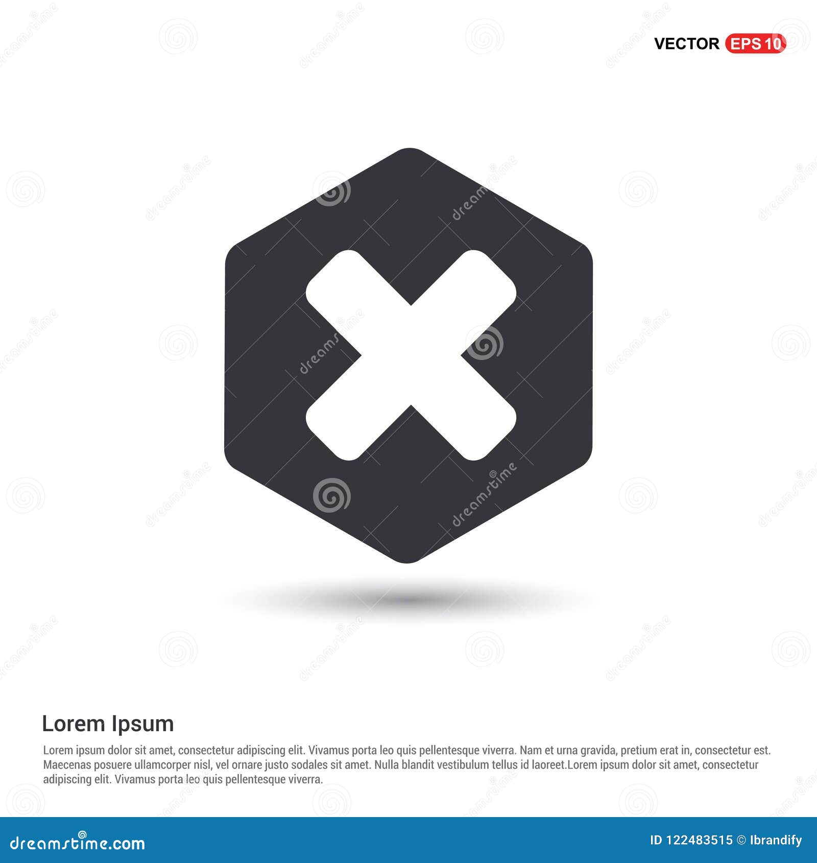 Delete Cross Icon Hexa White Background Icon Template Stock Vector ... Delete Cross Icon Hexa White Background Icon Template Stock Vector ...
