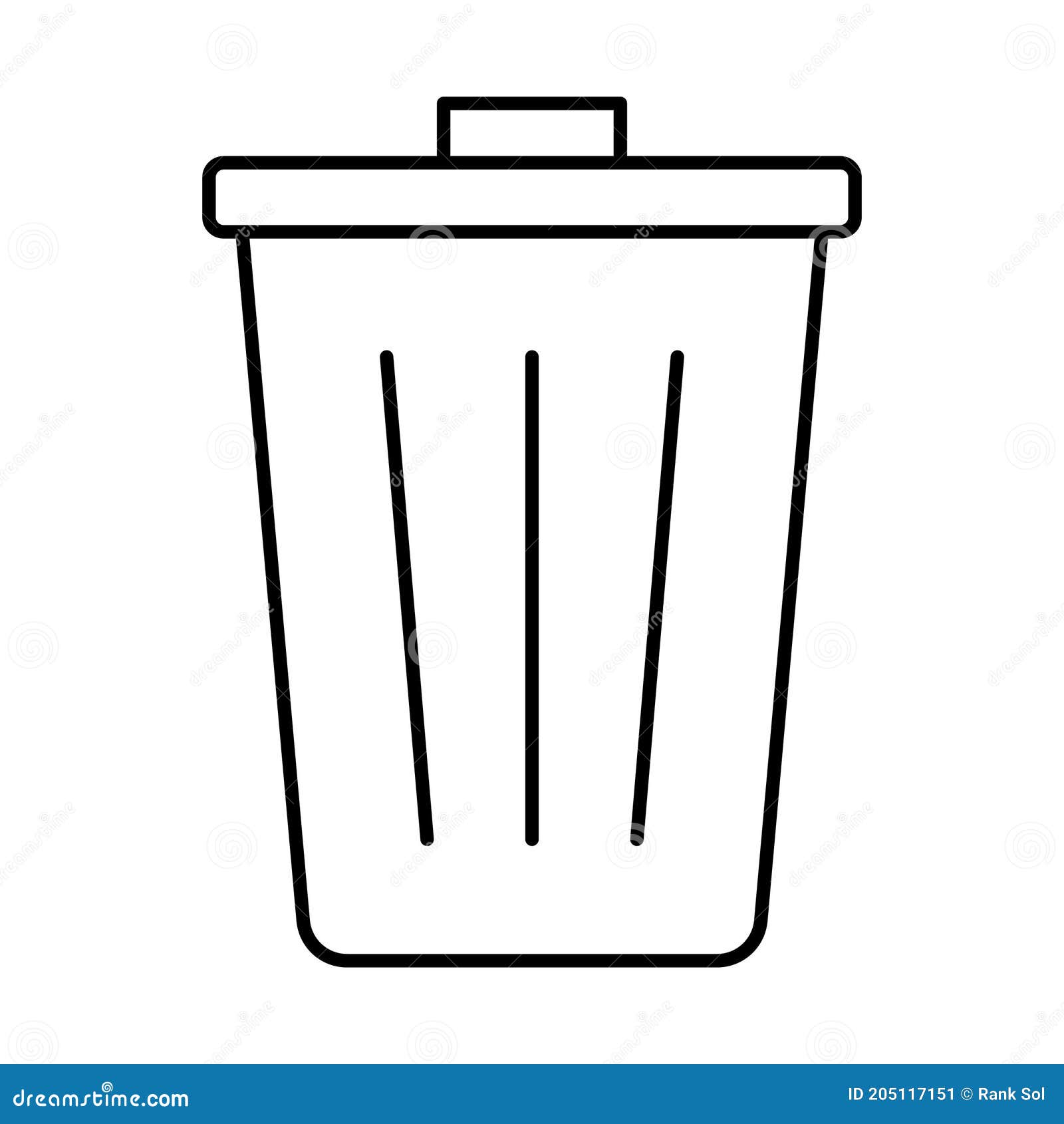 Delete, Dustbin Vector Icon Which Can Easily Modify Stock Vector ...