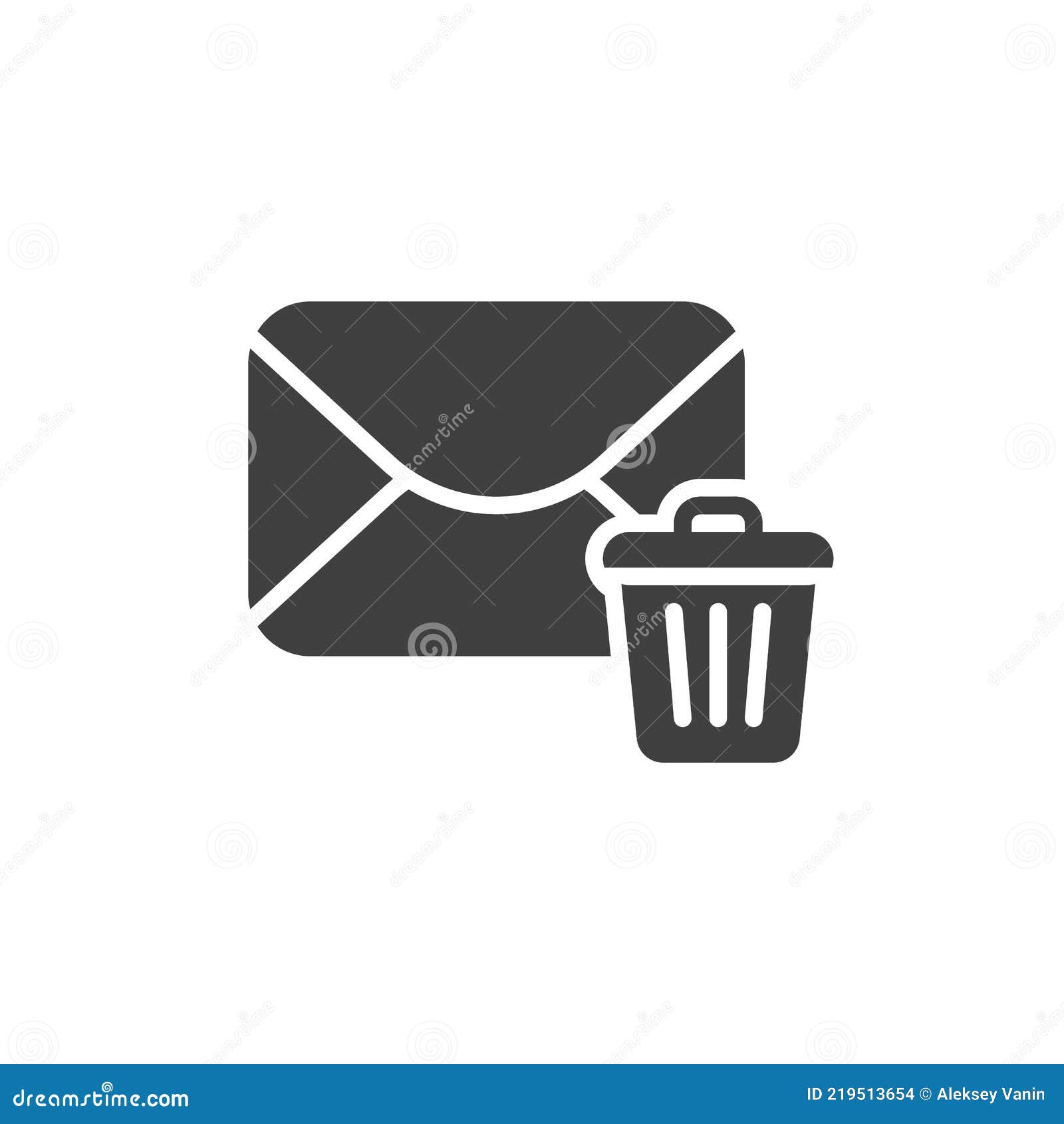 Delete Email Icon Vector. Trendy Flat Delete Email Icon From ...