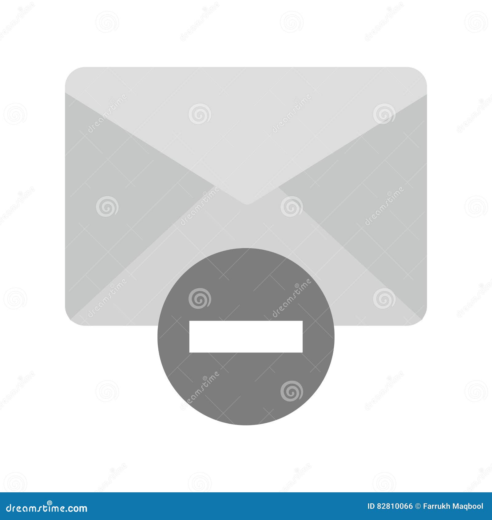 Delete Envelop stock illustration. Illustration of delete - 82810066