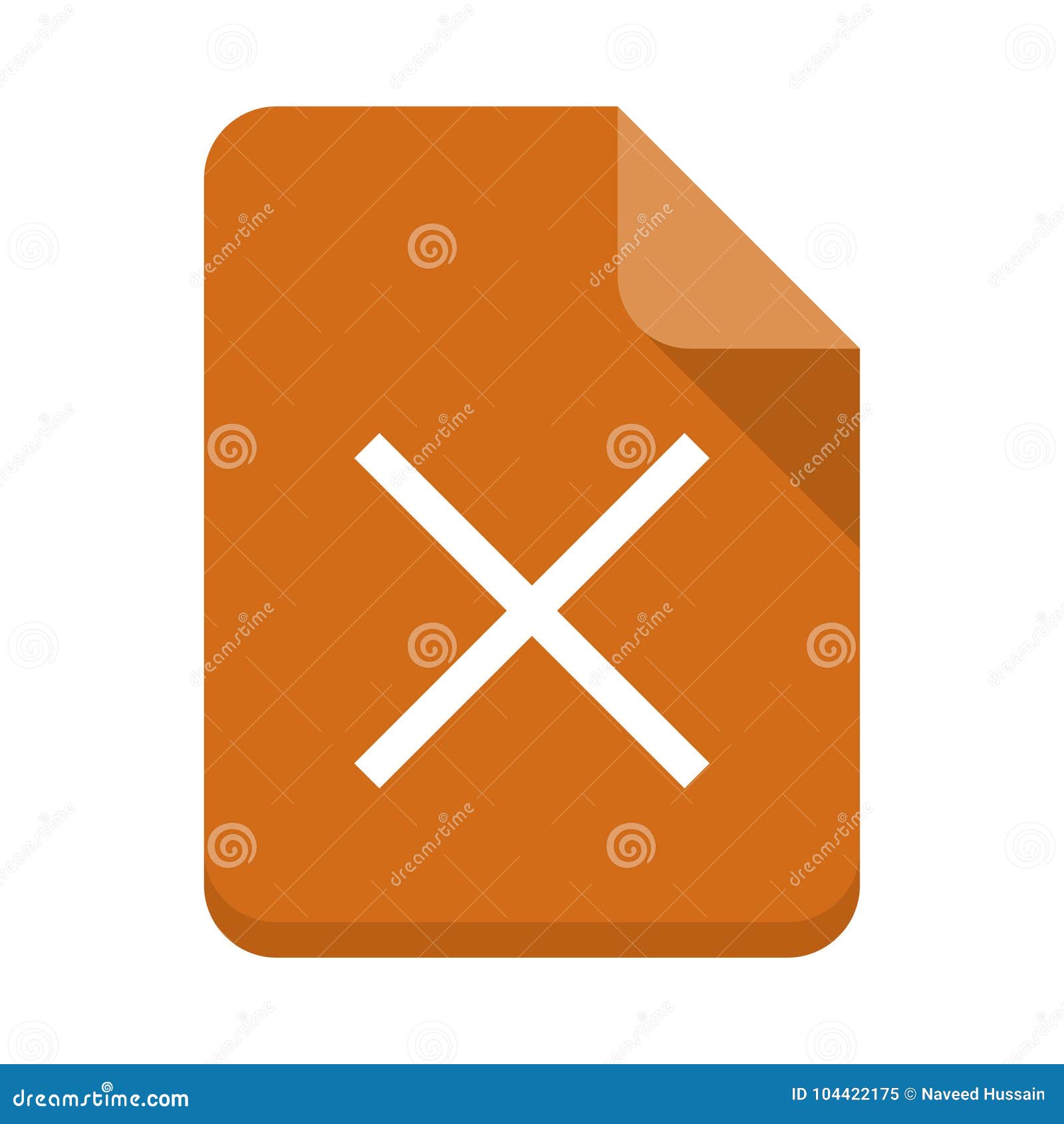 Delete file flat icon stock illustration. Illustration of icon - 104422175