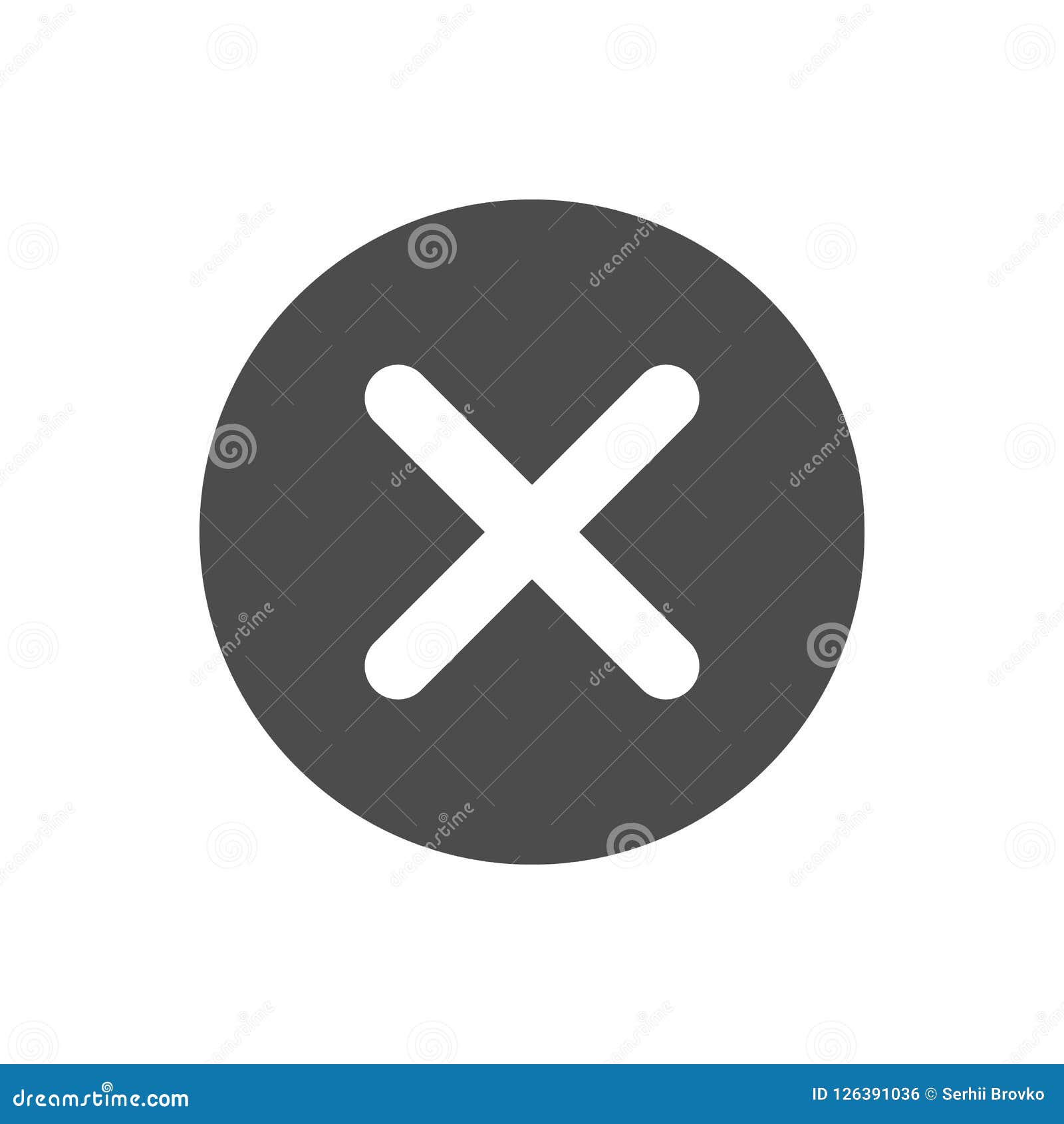Delete Icon Isolated on White Background. Vector Illustration Stock ... Delete Icon Isolated on White Background. Vector Illustration Stock ...