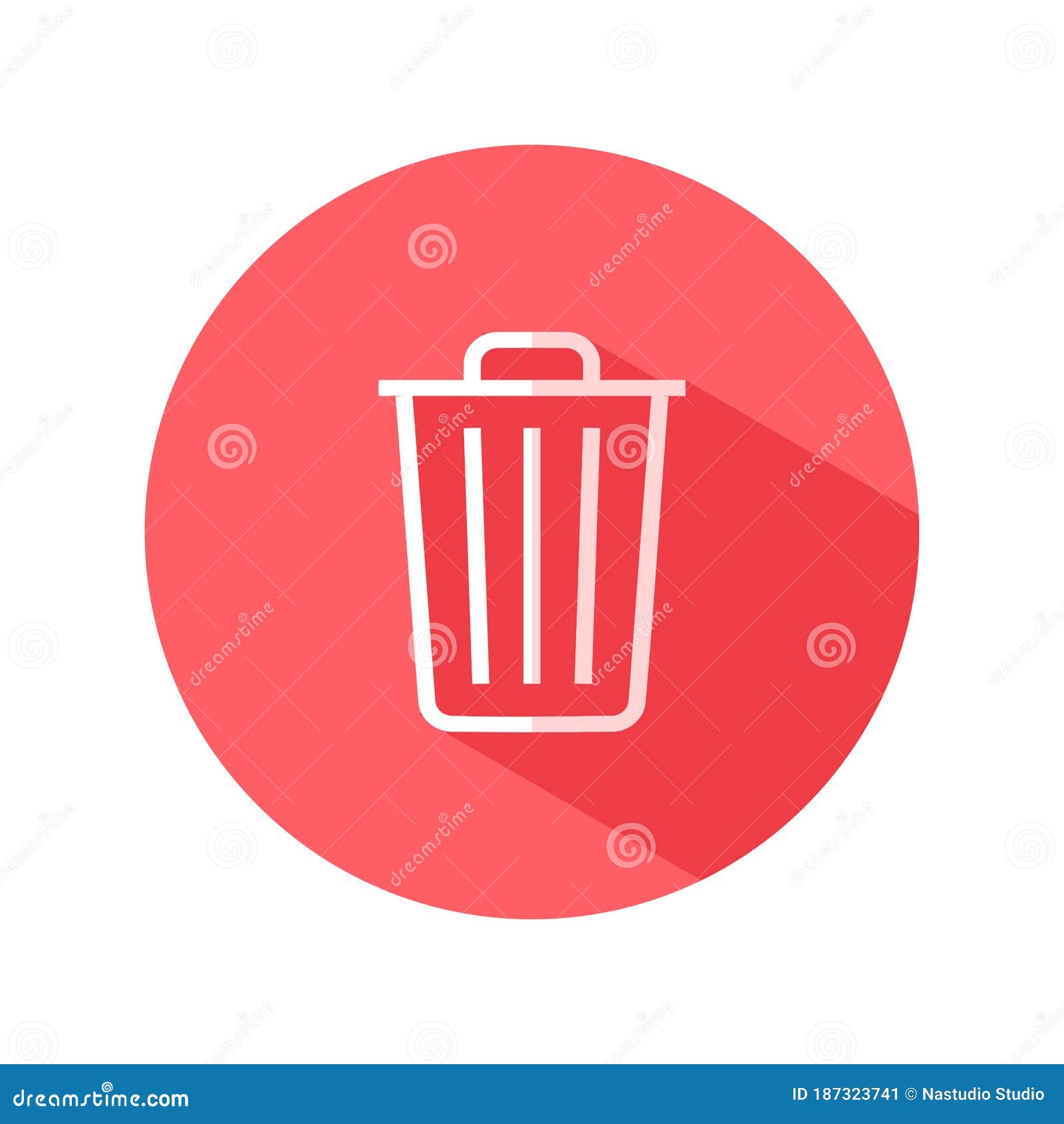 The Delete Icon or Trashcan Icon. Dustbin Symbol Stock Vector ...
