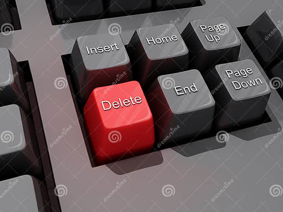 Delete Key stock illustration. Illustration of keyboard - 27112553