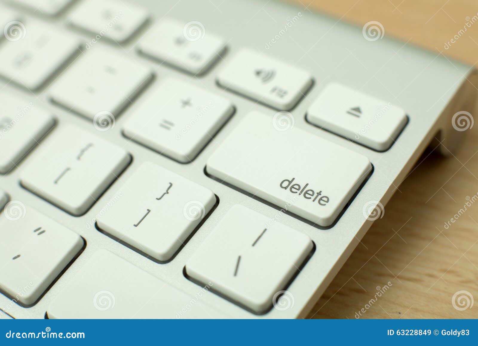 Delete stock image. Image of macro, single, clean, keypad - 63228849