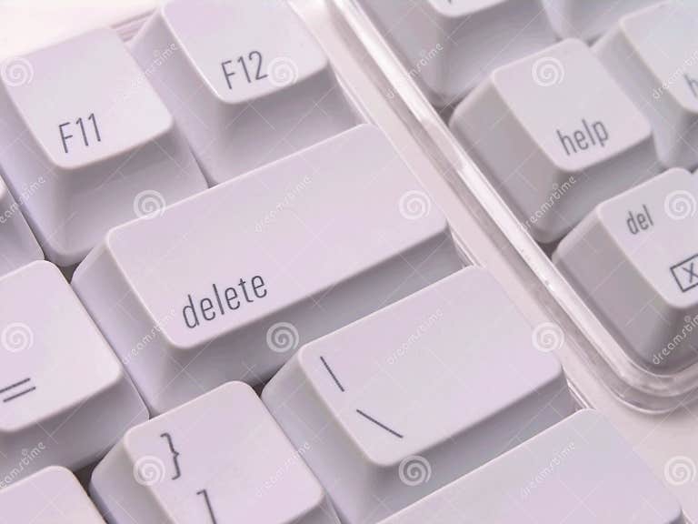 Delete key on Keyboard stock photo. Image of type, computing - 1809888
