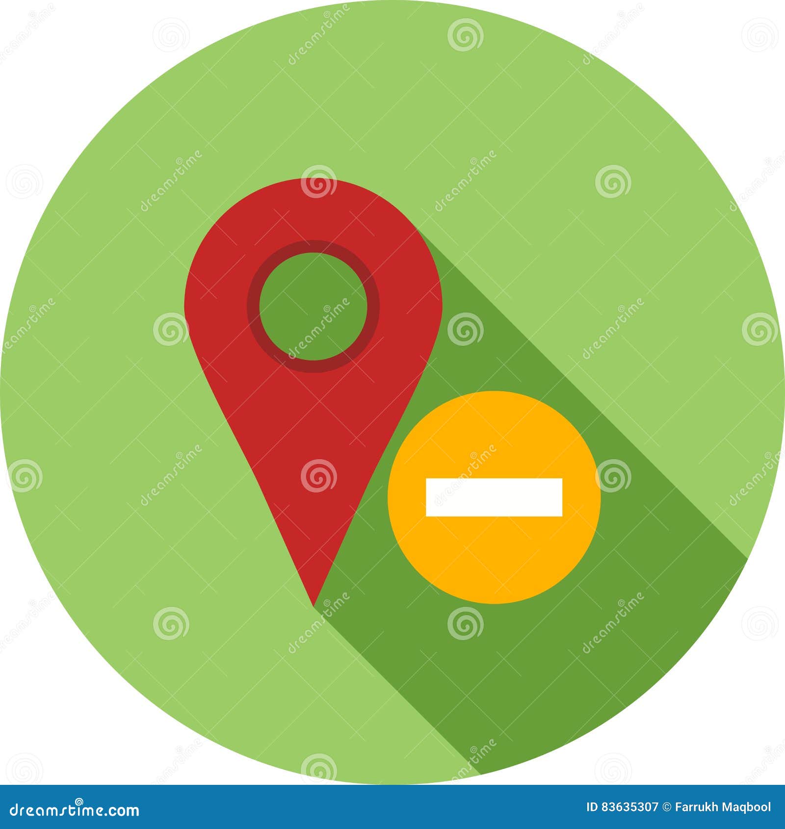 Delete Location stock vector. Illustration of design - 83635307