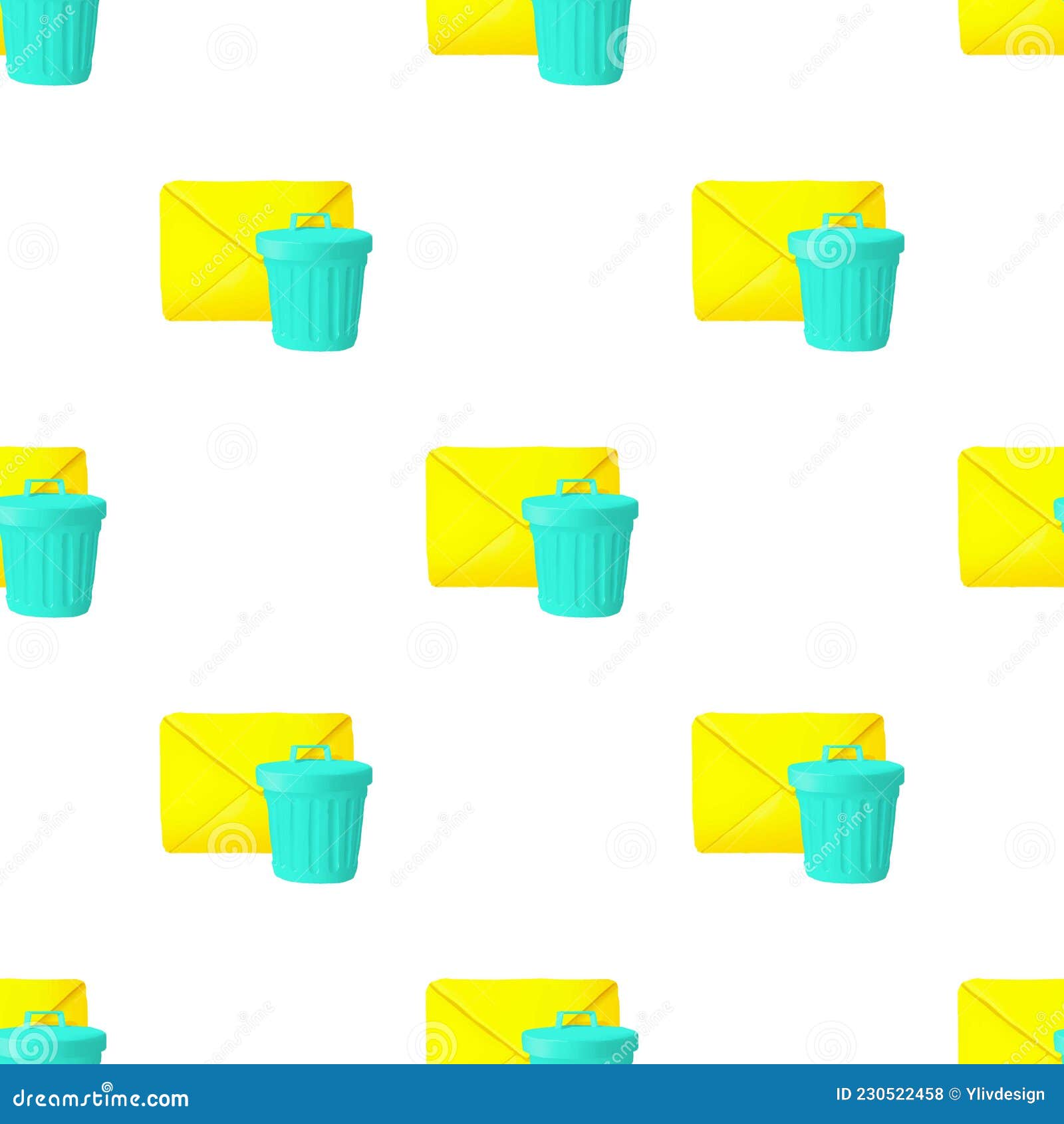 Delete Message Pattern Seamless Vector Stock Illustration ...