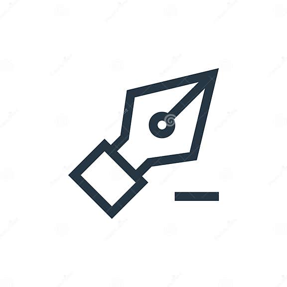 Delete Point Icon Vector from Vector Editing Concept. Thin Line ...