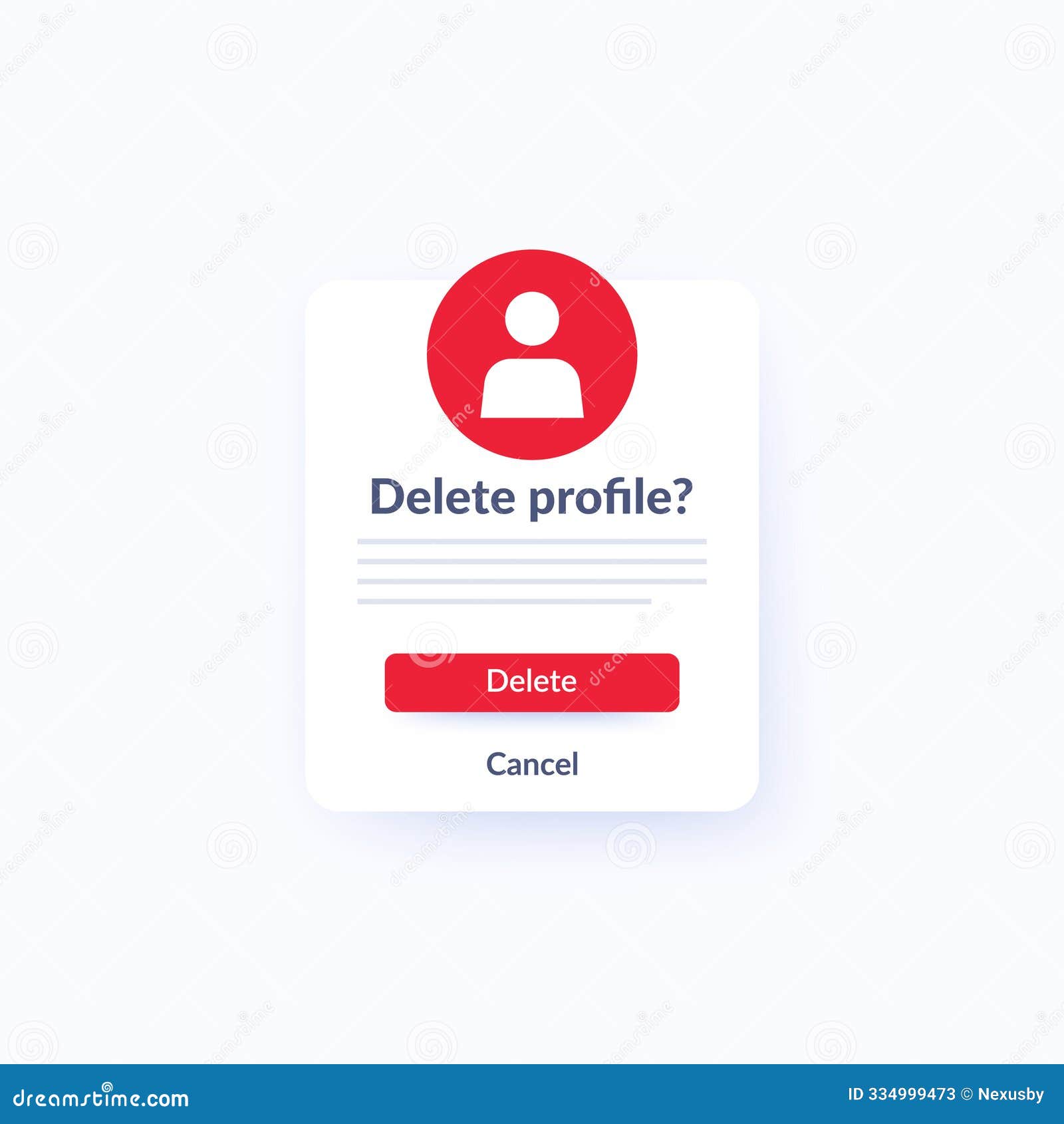 Delete Profile Icon Vector Female User Person Avatar With Close Symbol ...
