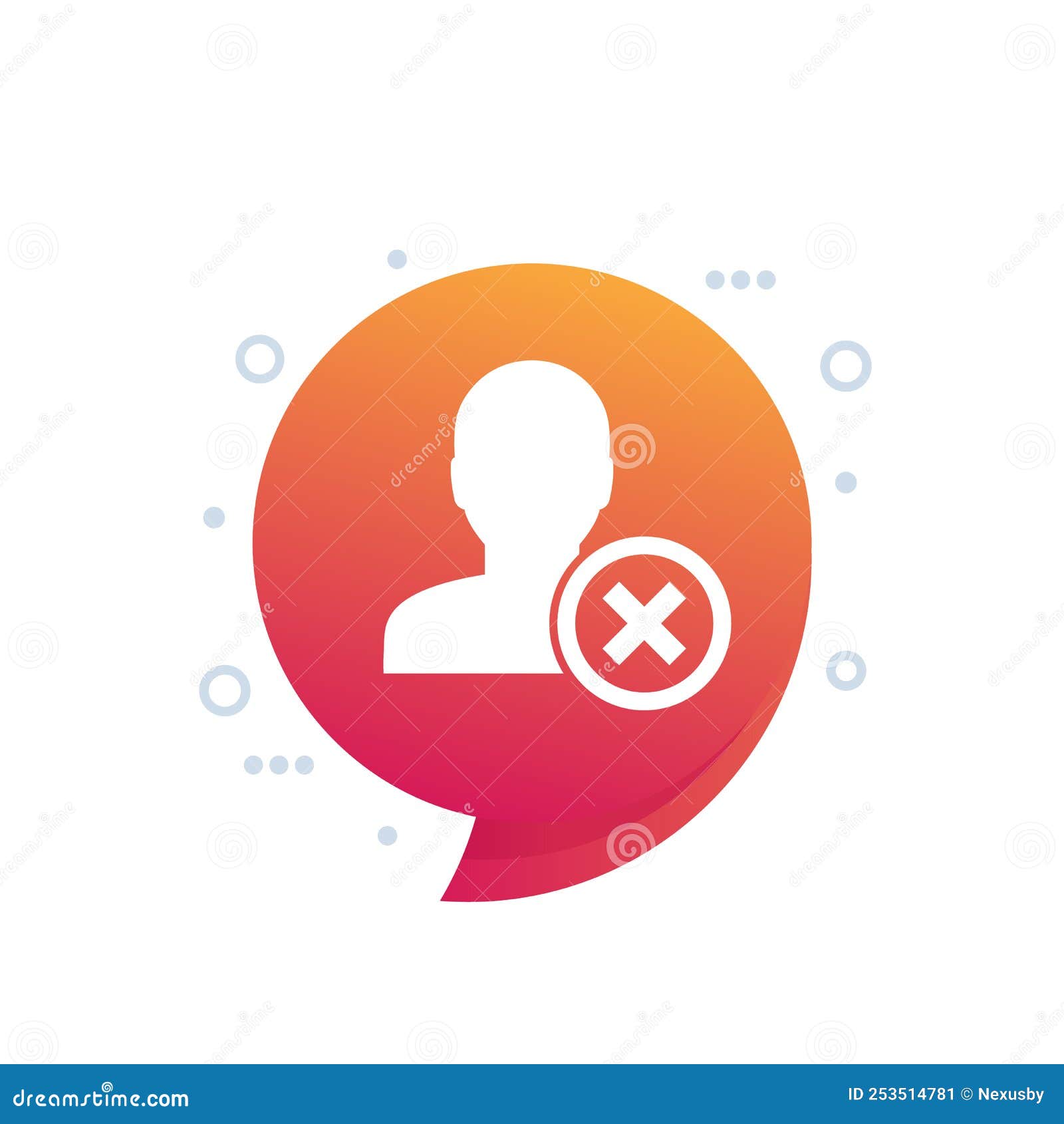 Delete Profile Icon, Erase Account, Personal Data Stock Vector ...