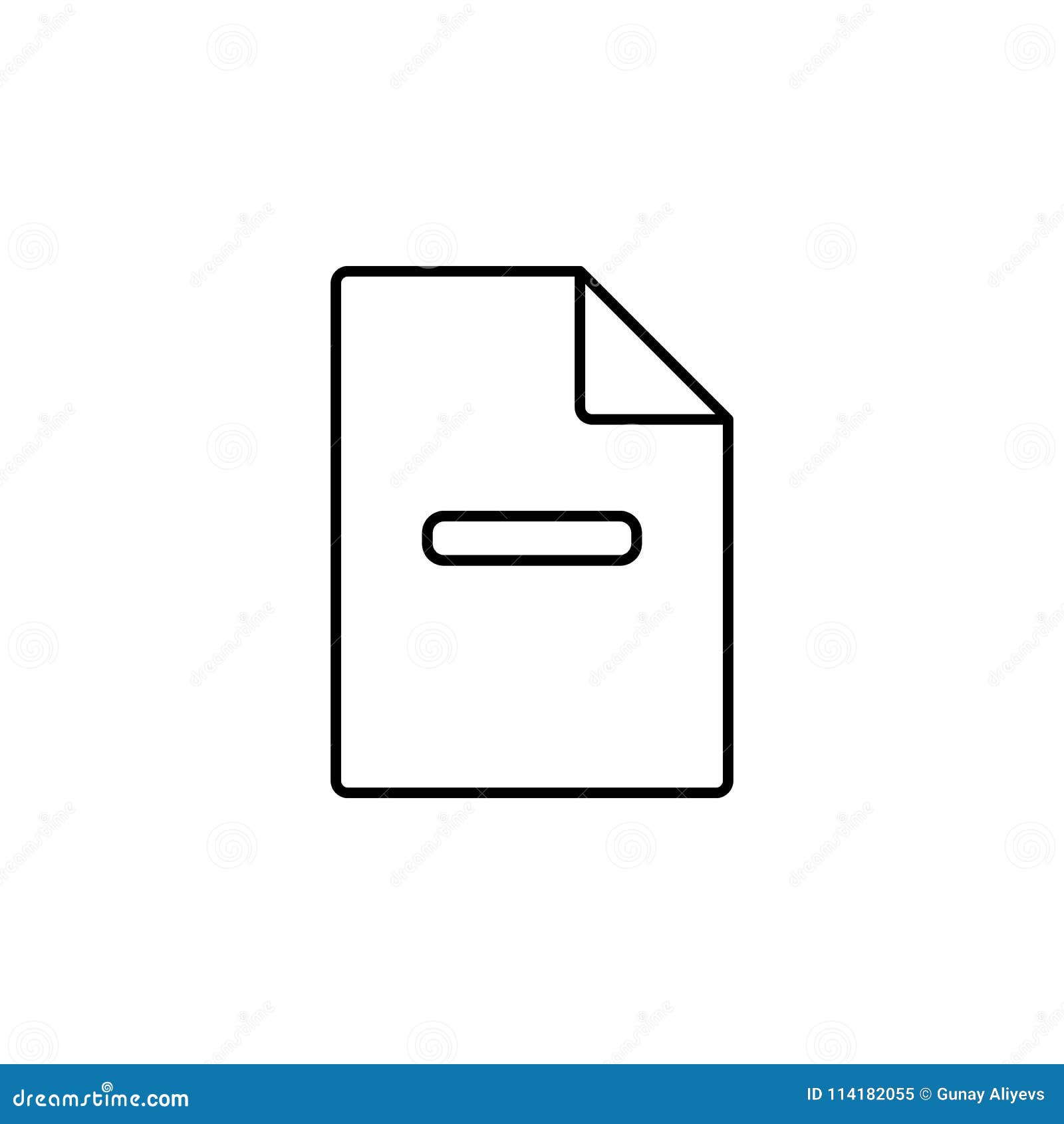 Delete a Sheet Icon. Element of Simple Icon for Websites, Web Design ...