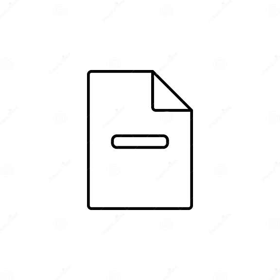 Delete a Sheet Icon. Element of Simple Icon for Websites, Web Design ...