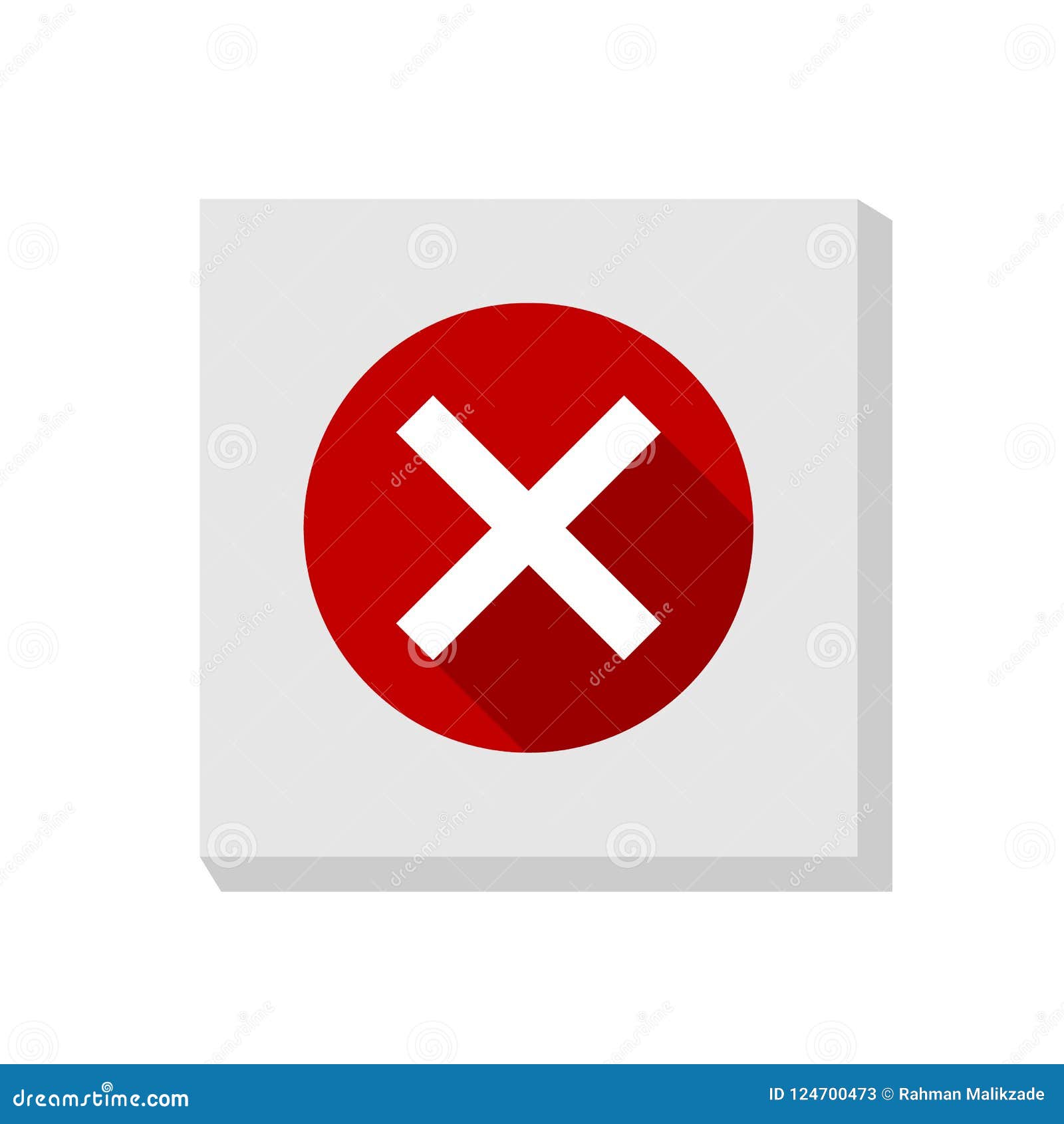Delete sign. Red circle stock vector. Illustration of panel - 124700473