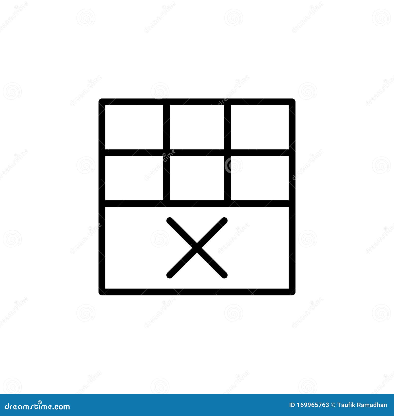 Delete Table Icon Design Line Style. Perfect for Application, Web, Logo ...