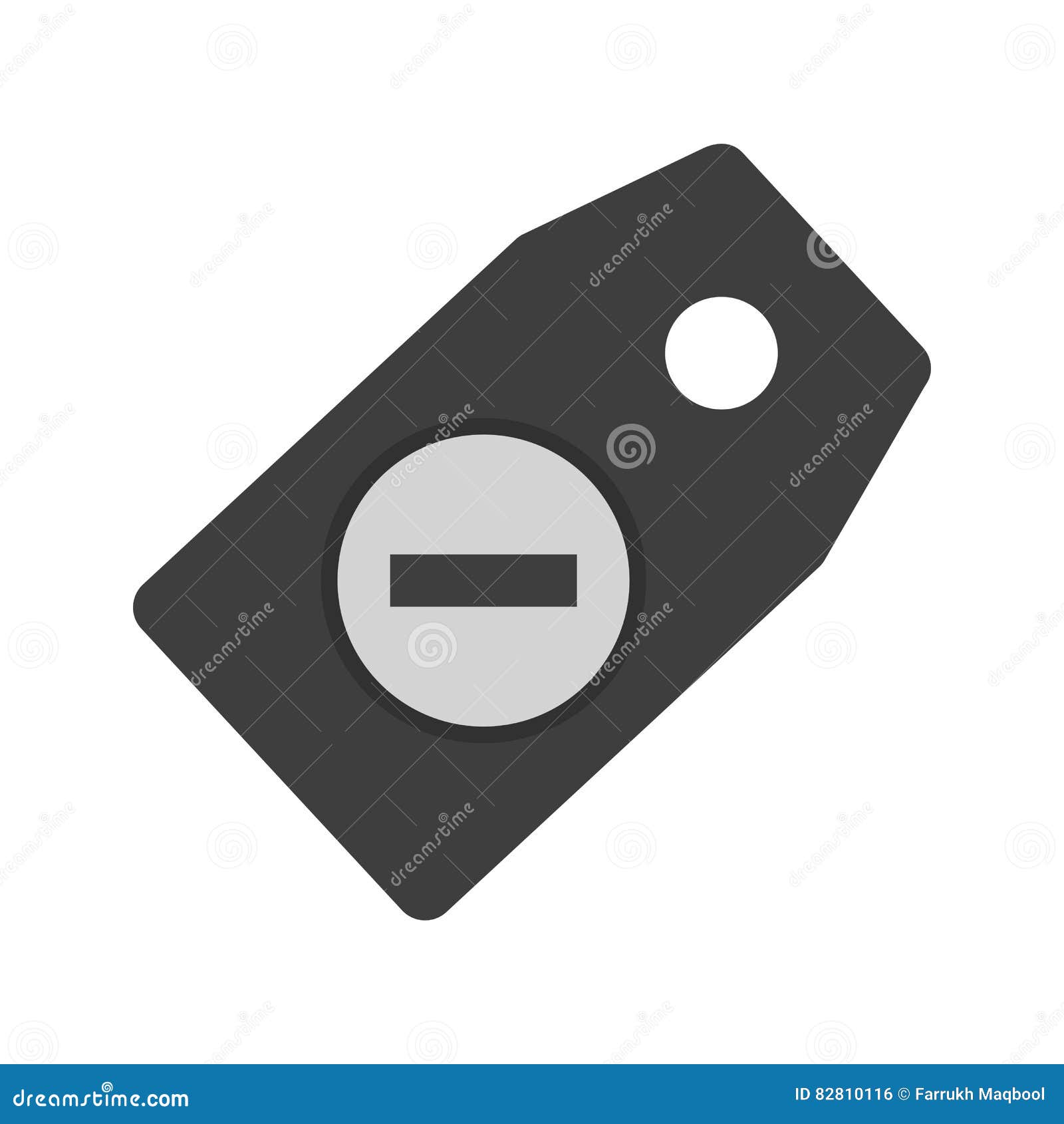 Delete Tag stock illustration. Illustration of mark, nodiscount - 82810116