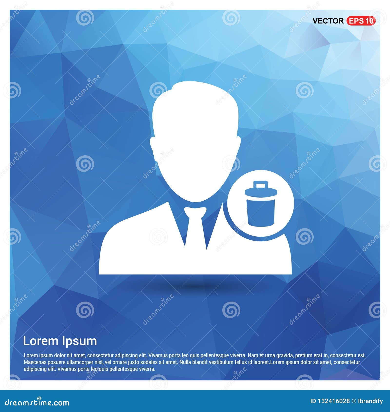 Delete user icon stock vector. Illustration of decline - 132416028