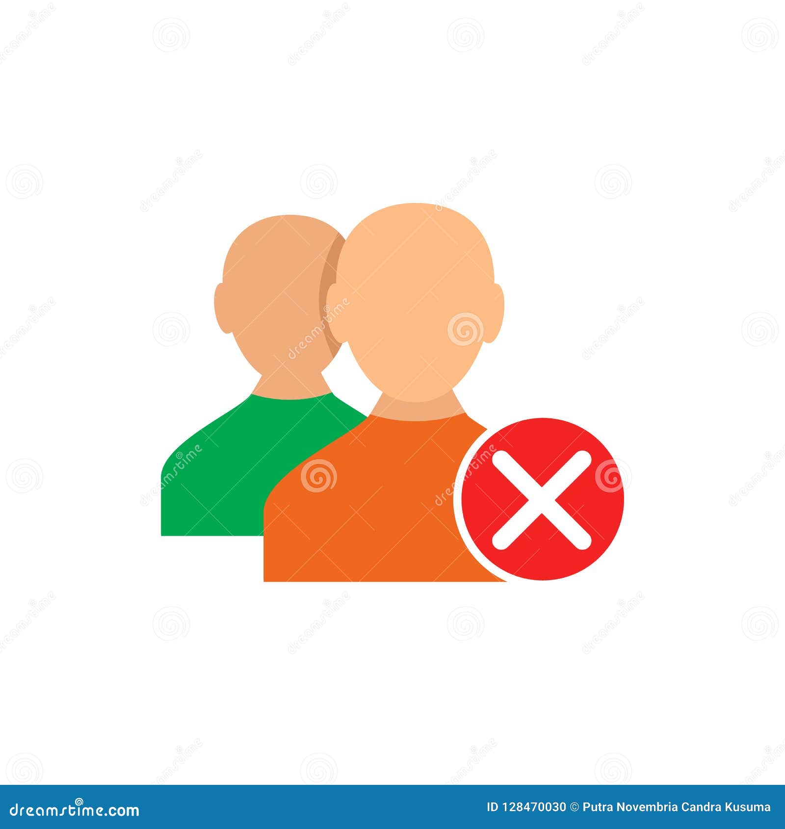 Delete User Logo Icon Design Stock Vector - Illustration of branding ...