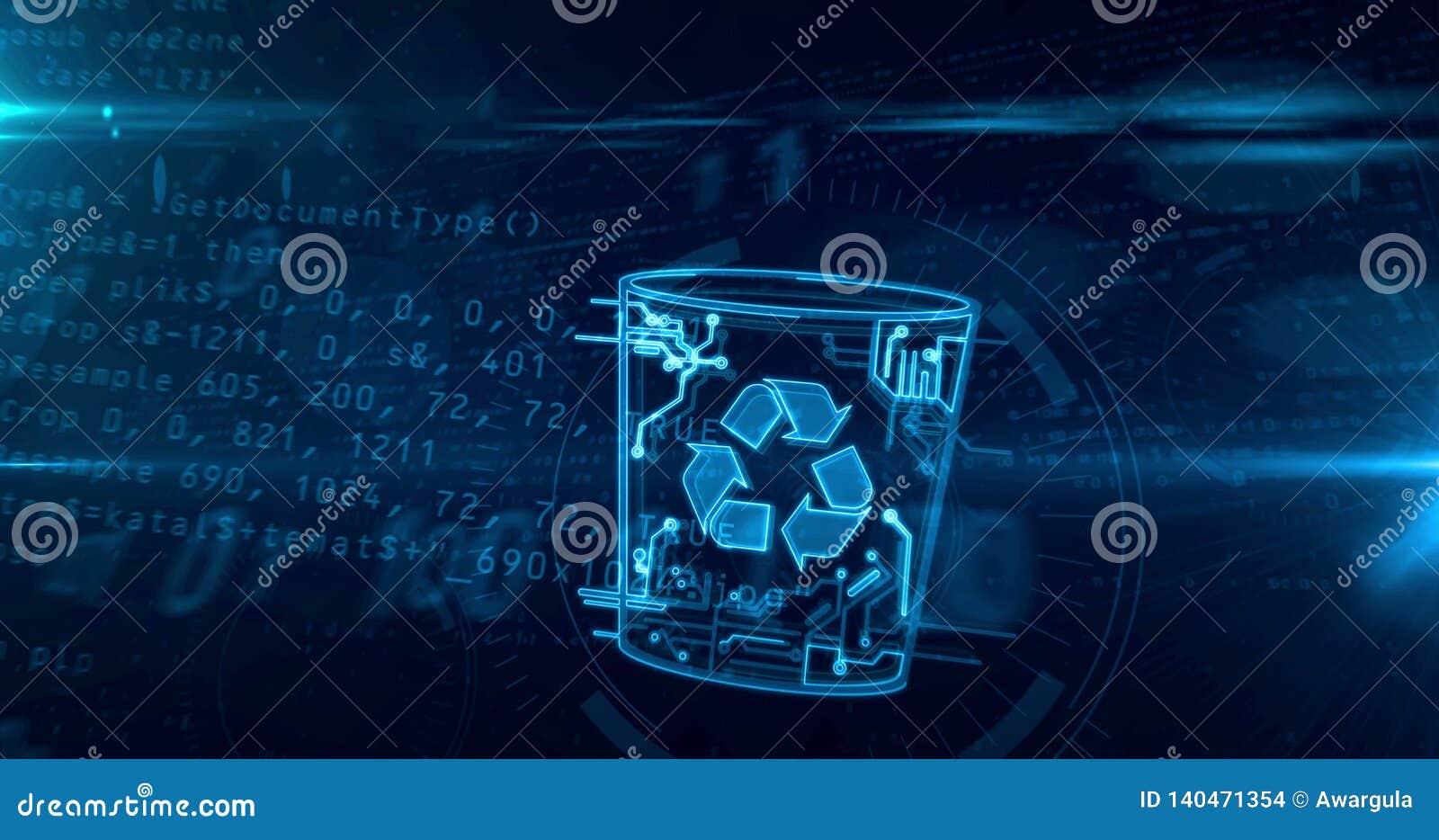 Deleting Data with Computer Trash Loop Animation Stock Footage - Video ...