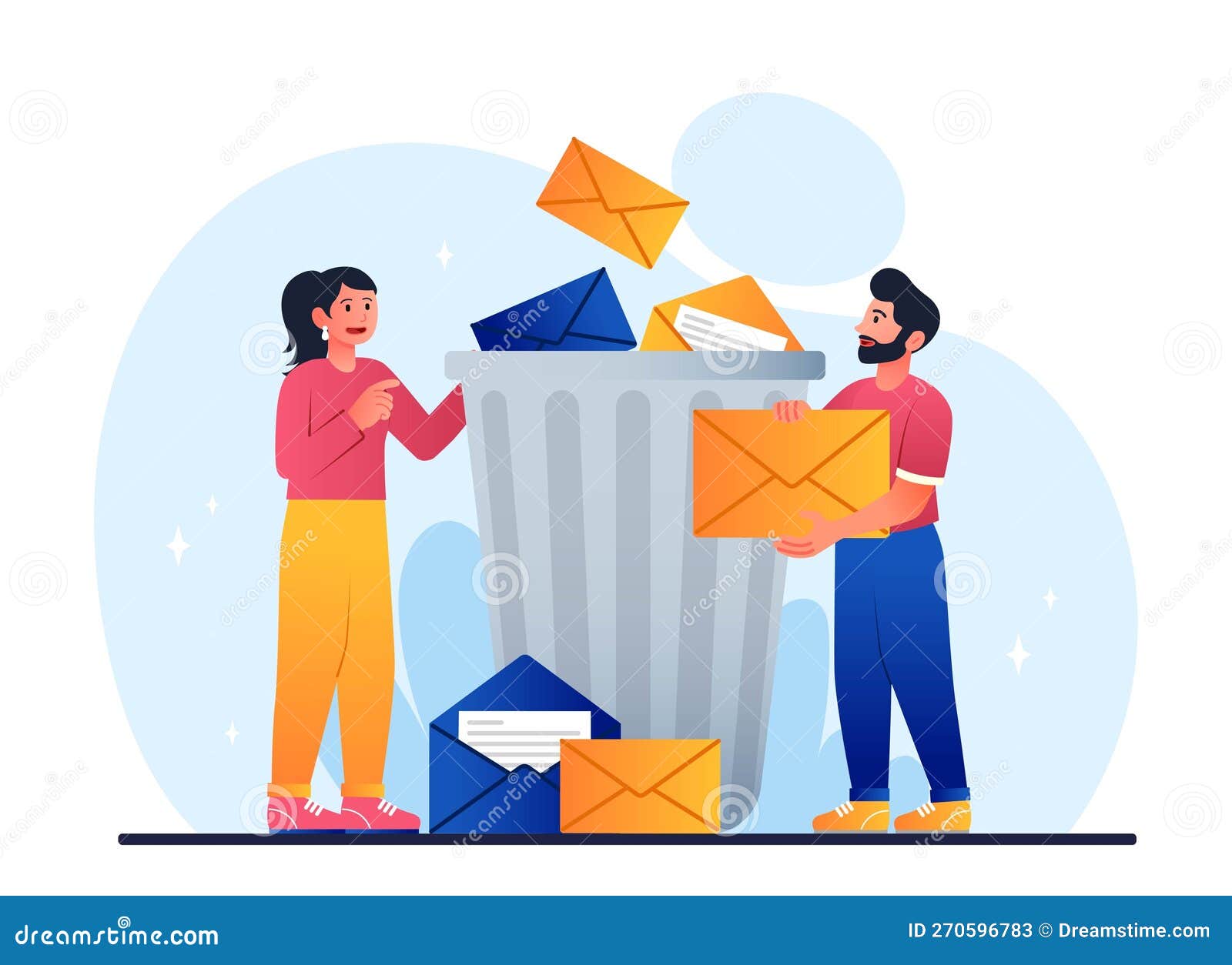 Deleting Data Files And Documents Cartoon Vector | CartoonDealer.com ...