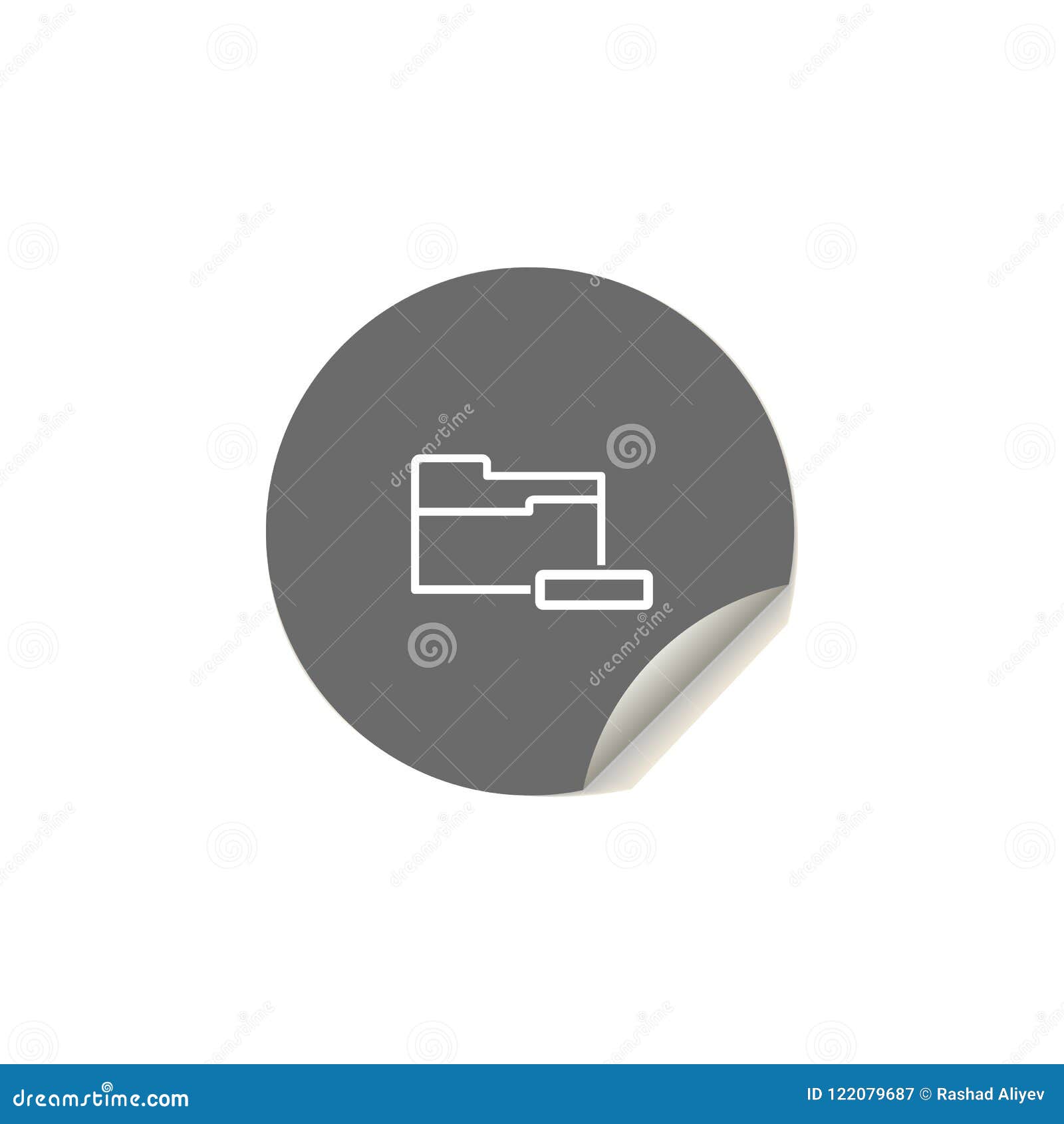 Deleting Folder Icon In Badge Style Royalty-Free Stock Photography ... Deleting Folder Icon In Badge Style Royalty-Free Stock Photography ...