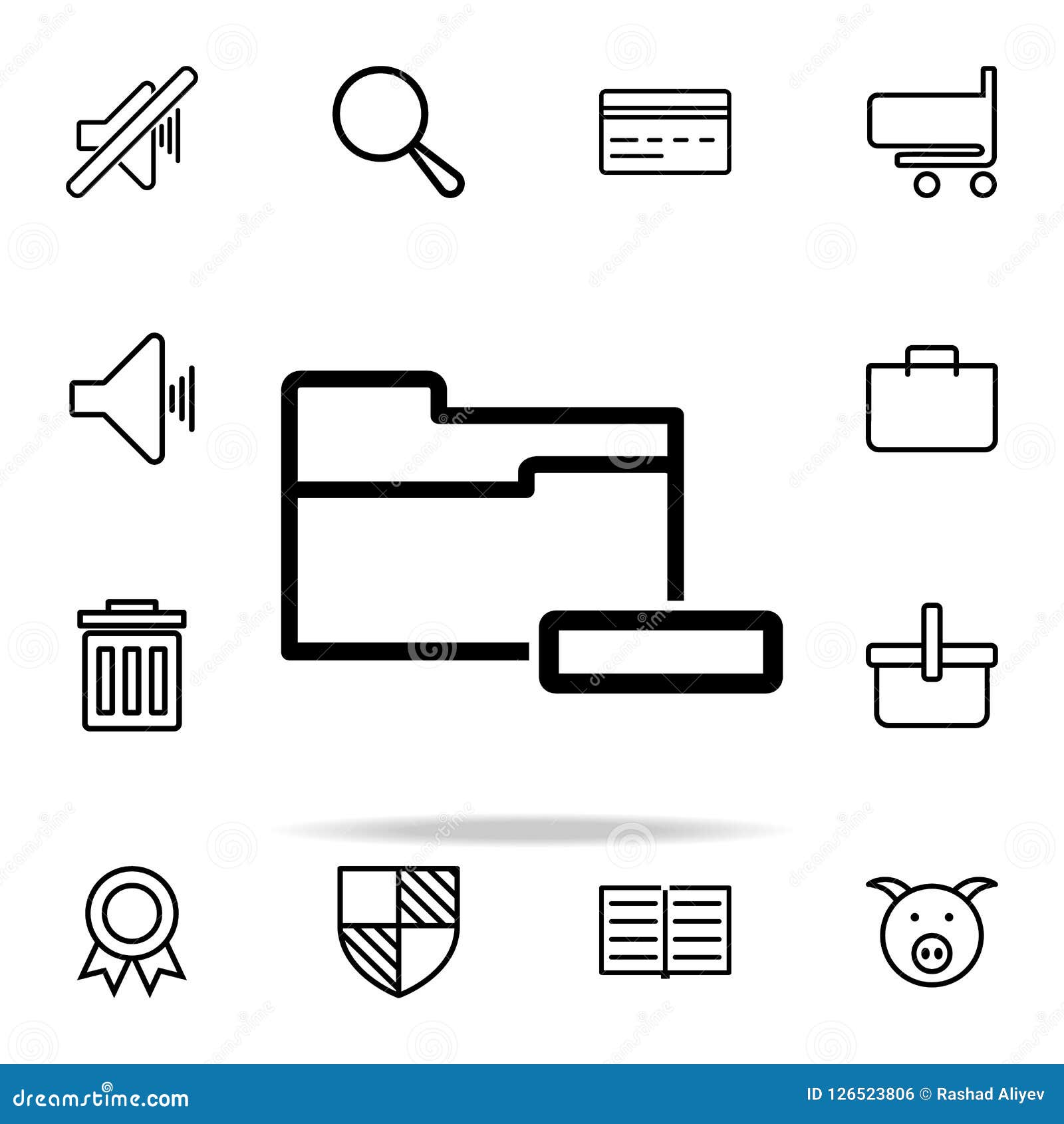 Deleting Folder Icon. Web Icons Universal Set for Web and Mobile Stock ... Deleting Folder Icon. Web Icons Universal Set for Web and Mobile Stock ...