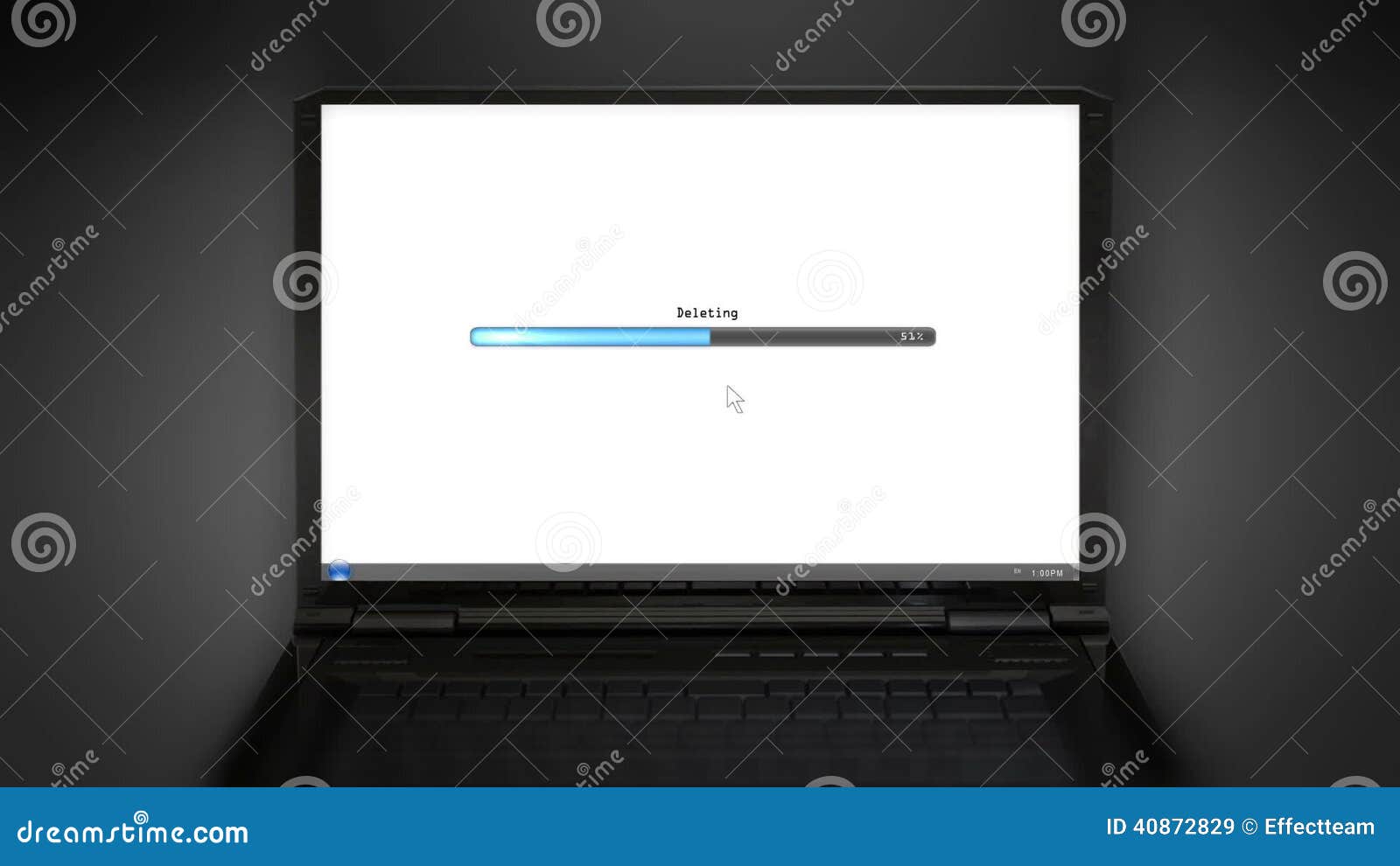 Deleting laptop screen stock video. Video of file, communication - 40872829