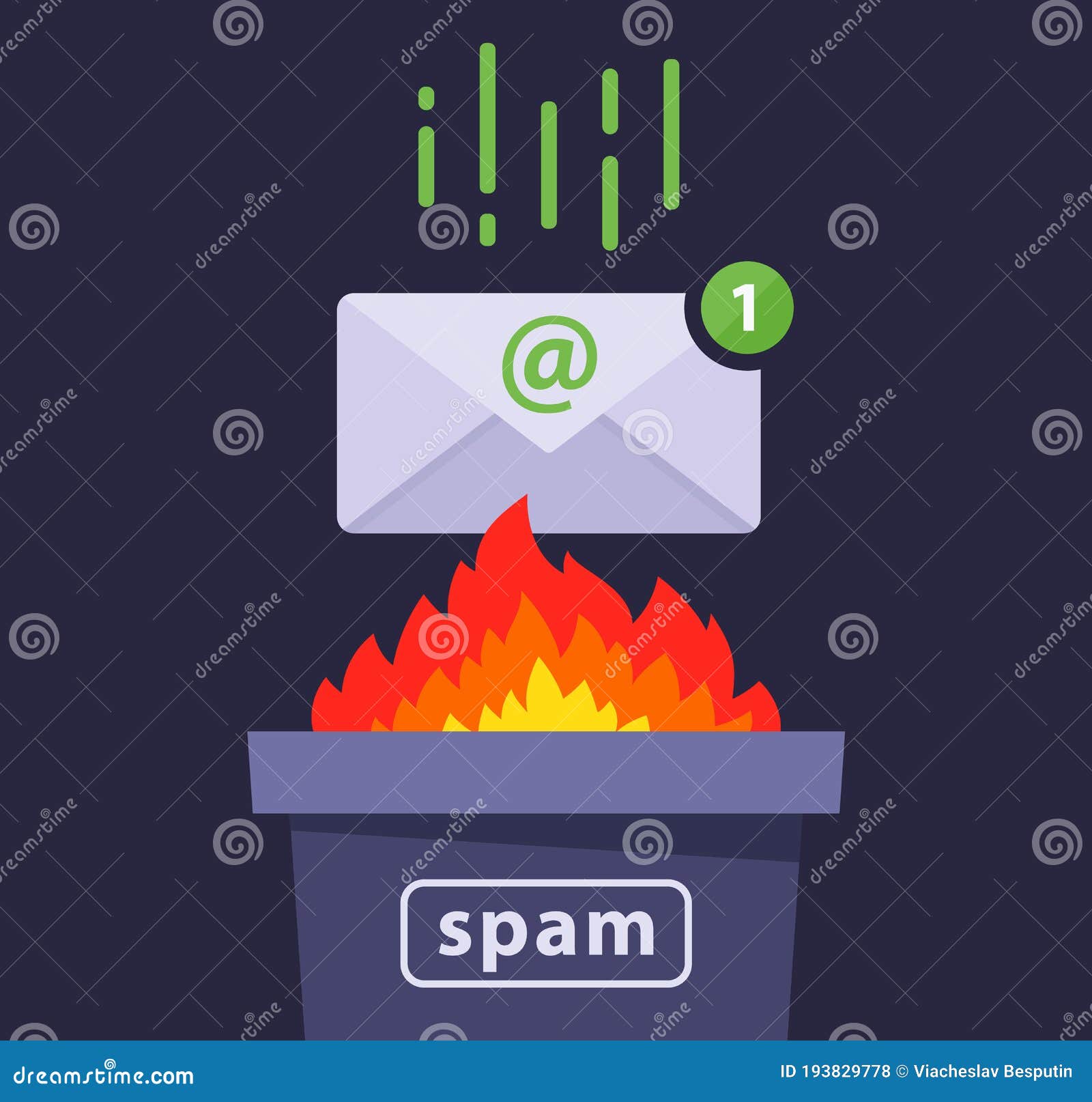 Deleting Spam Messages from E-mail. Protection Against a Computer Virus ...