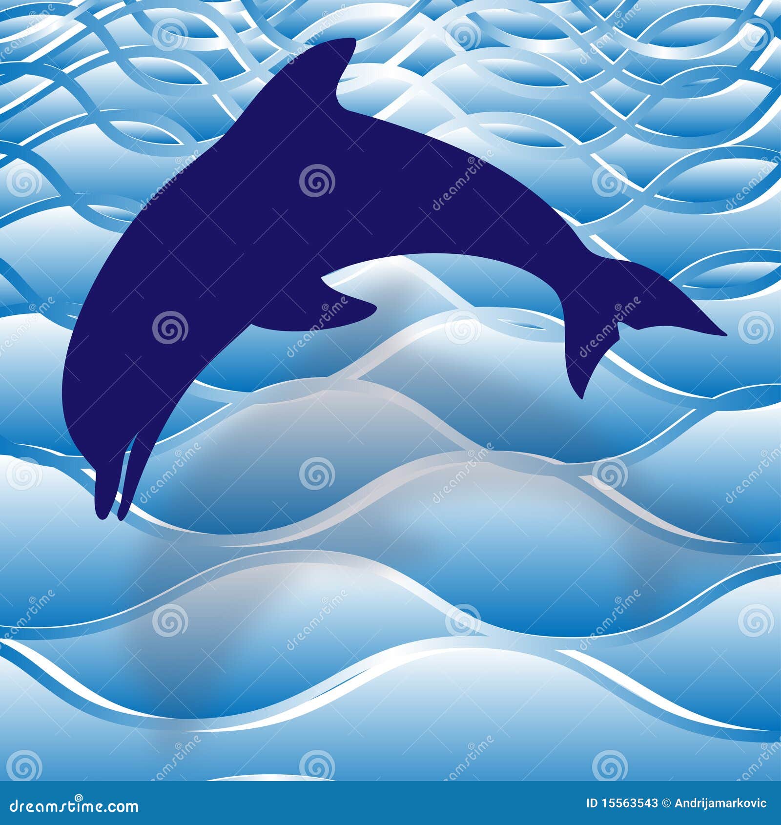 Delfin vektor illustrationer. Illustration av simmare - 15563543