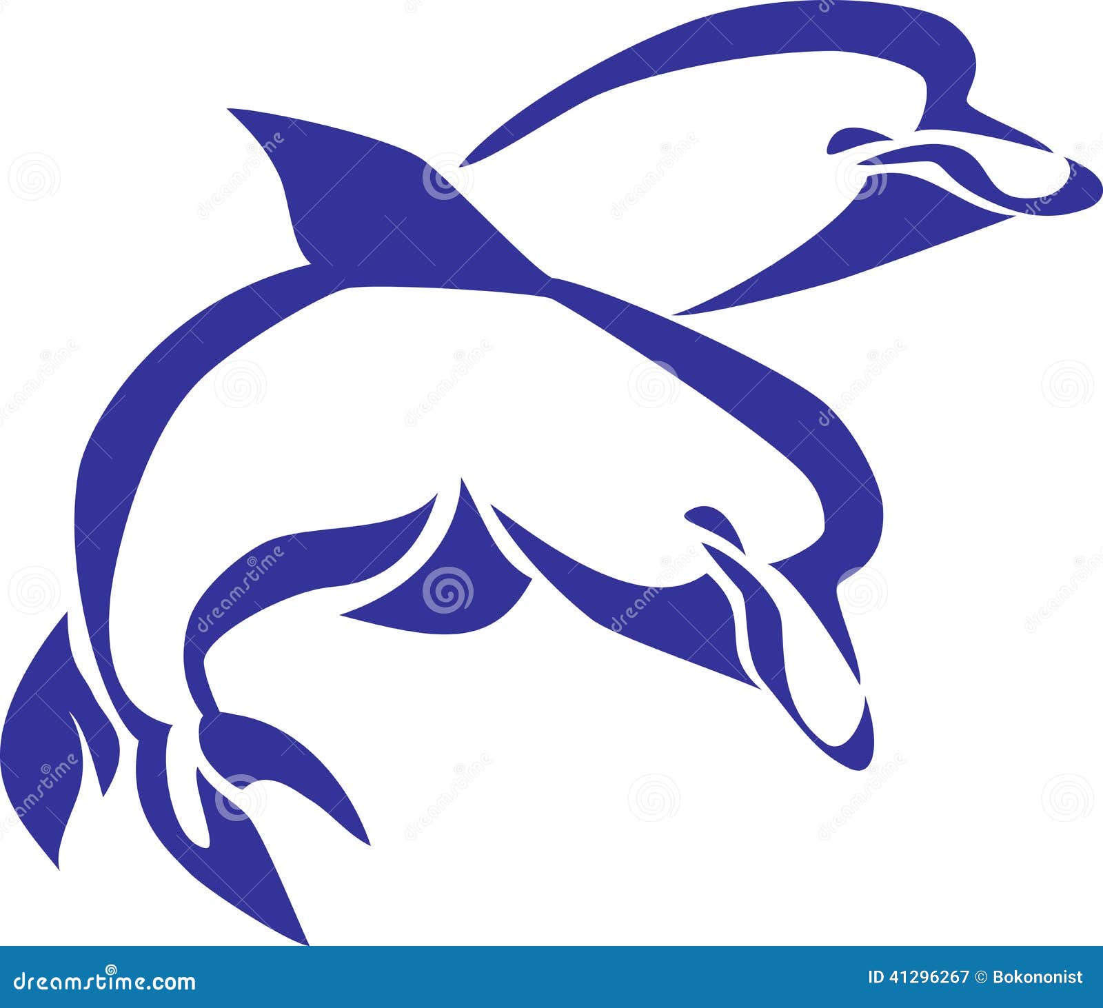 Delfines ilustración del vector. Ilustración de hospitalidad - 41296267