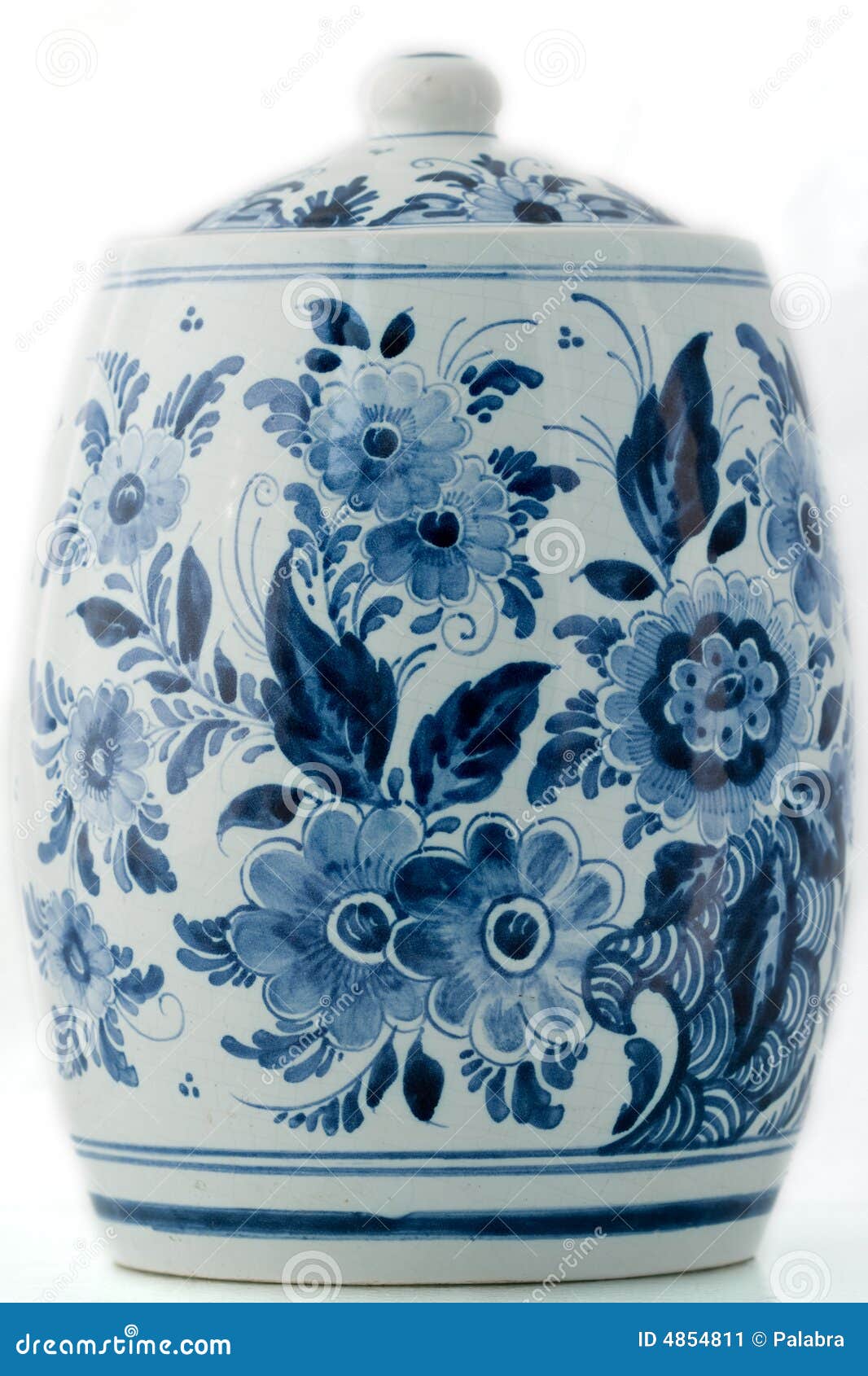 Delft blue pot stock image. Image of cream, blue, antique - 4854811
