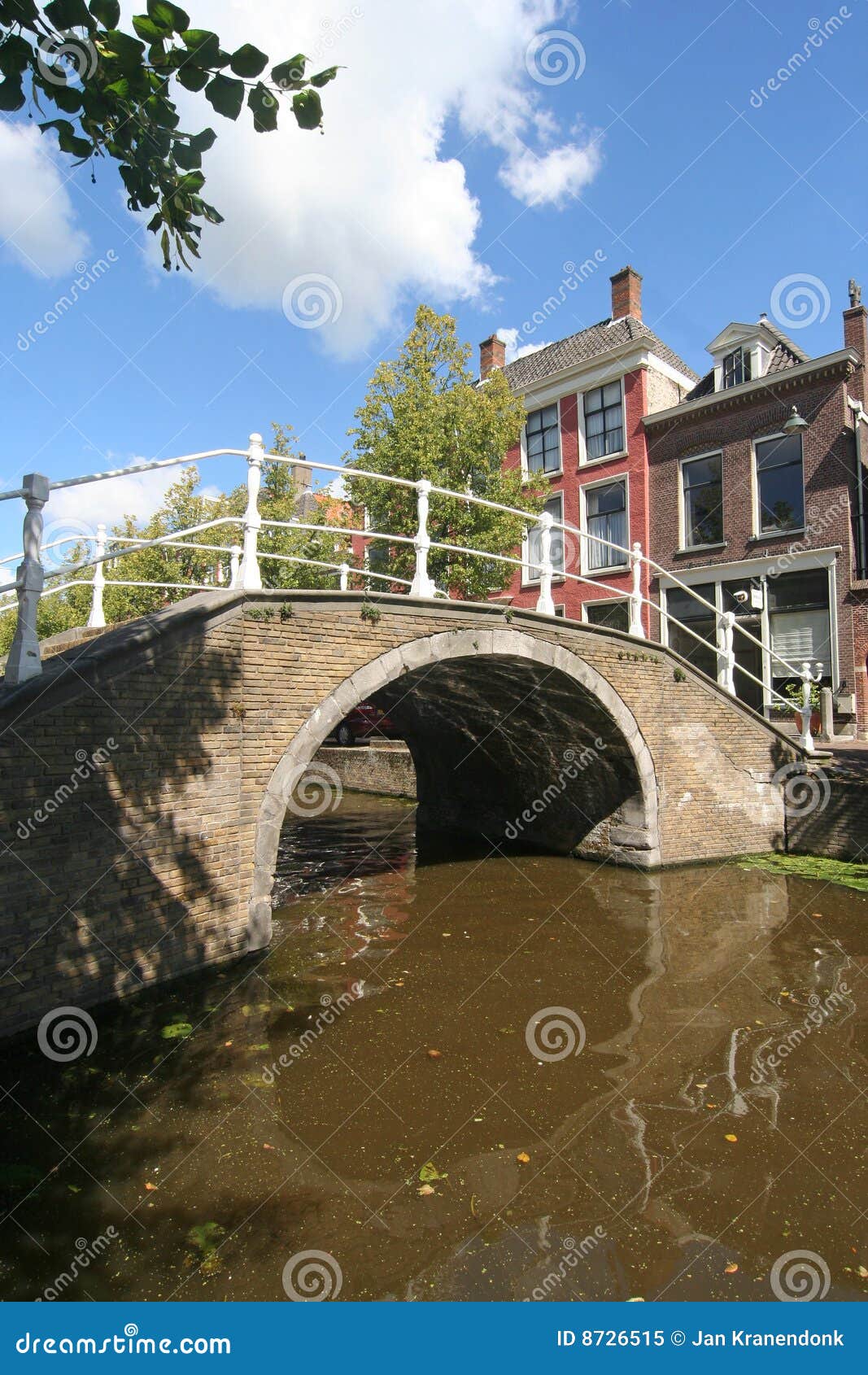 Delft Bridge stock image. Image of canal, house, picturesque - 8726515