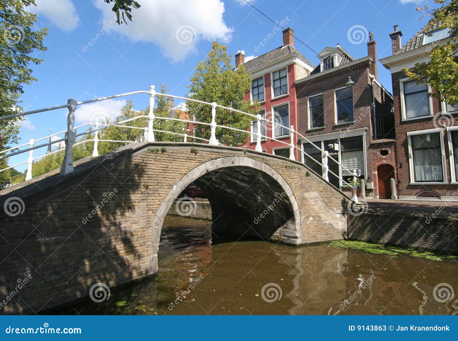 Delft Bridge stock image. Image of town, tourism, netherlands - 9143863